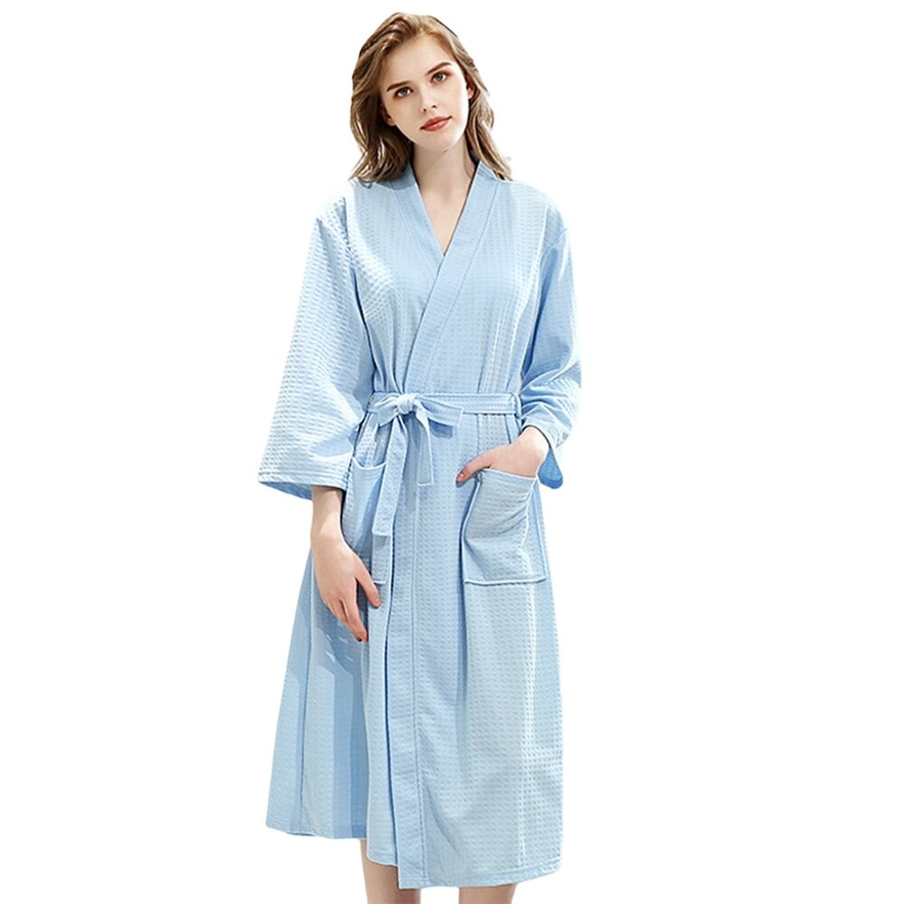 Soft Robes Women Long Bathrobe Ladies Summer Elegant Homewear Nightwear ...