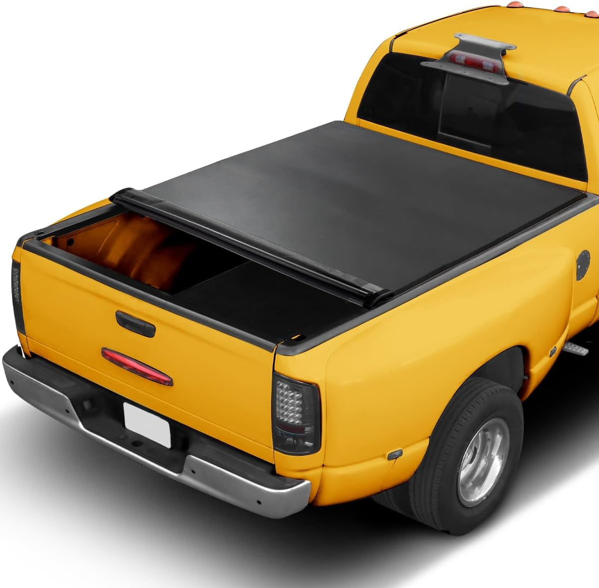 Soft Roll Up Truck Bed Tonneau Cover Soft Vinyl Compatible with 97-04 F ...