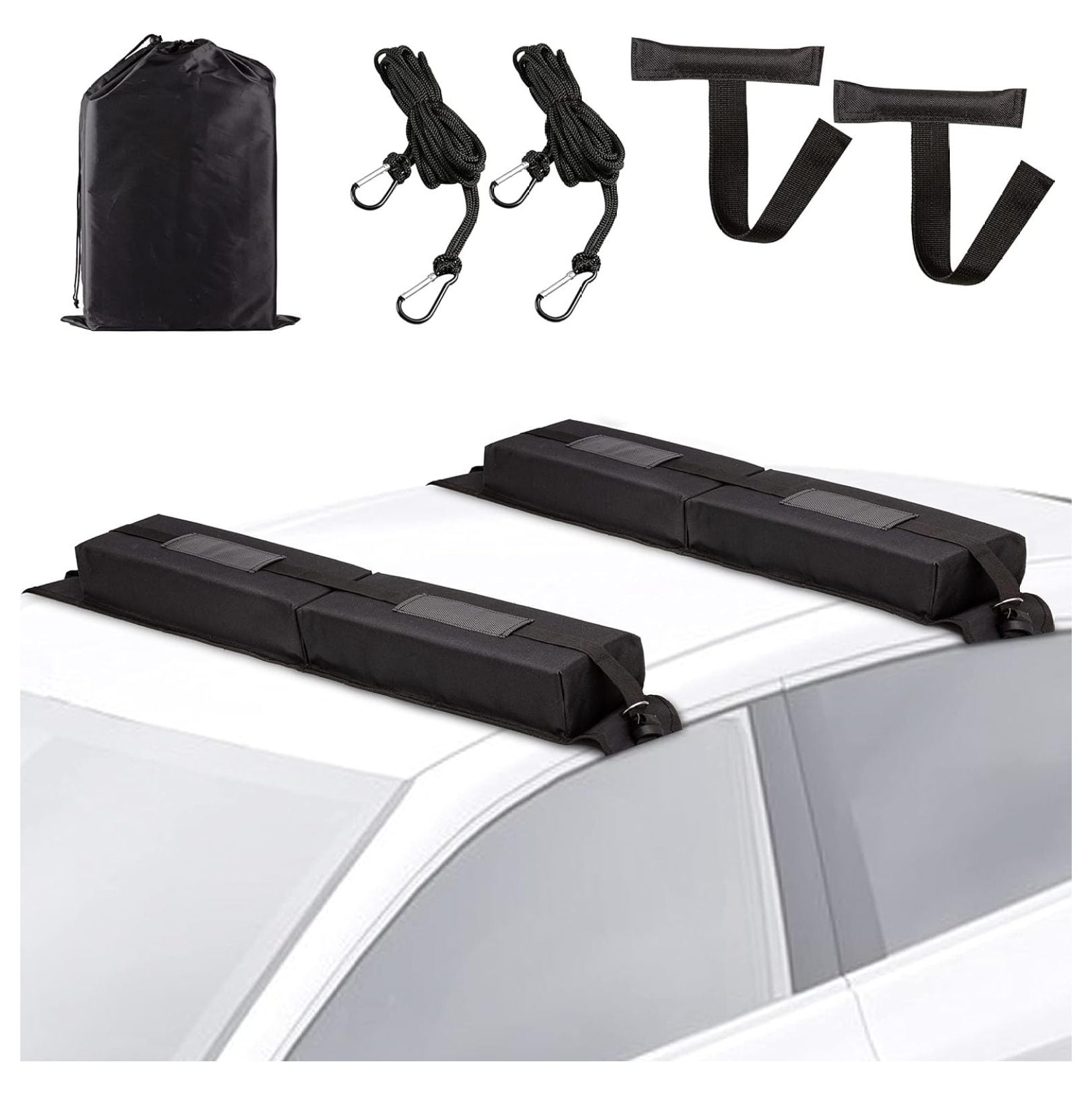 Soft Roof Rack Pads Heavy Duty, Use with or Without Cross Bar, Non-Slip ...