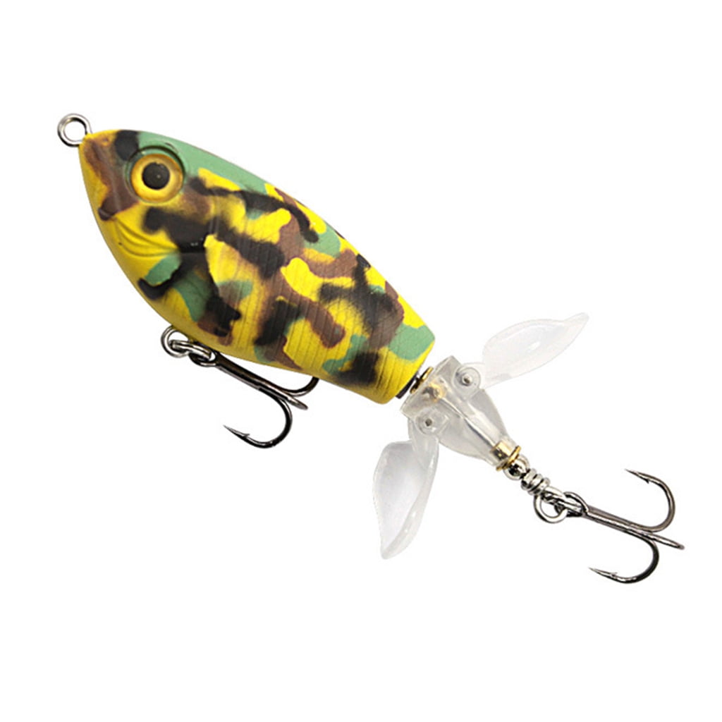 Soft Rotating Tail Popper Hard Bait Bass Swimbait For Carp Pike ...