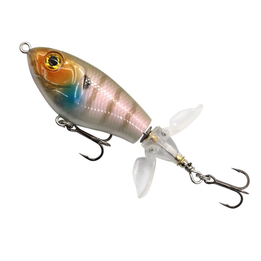 Soft Rotating Tail Popper Hard Bait Bass Swimbait For Carp Pike ...
