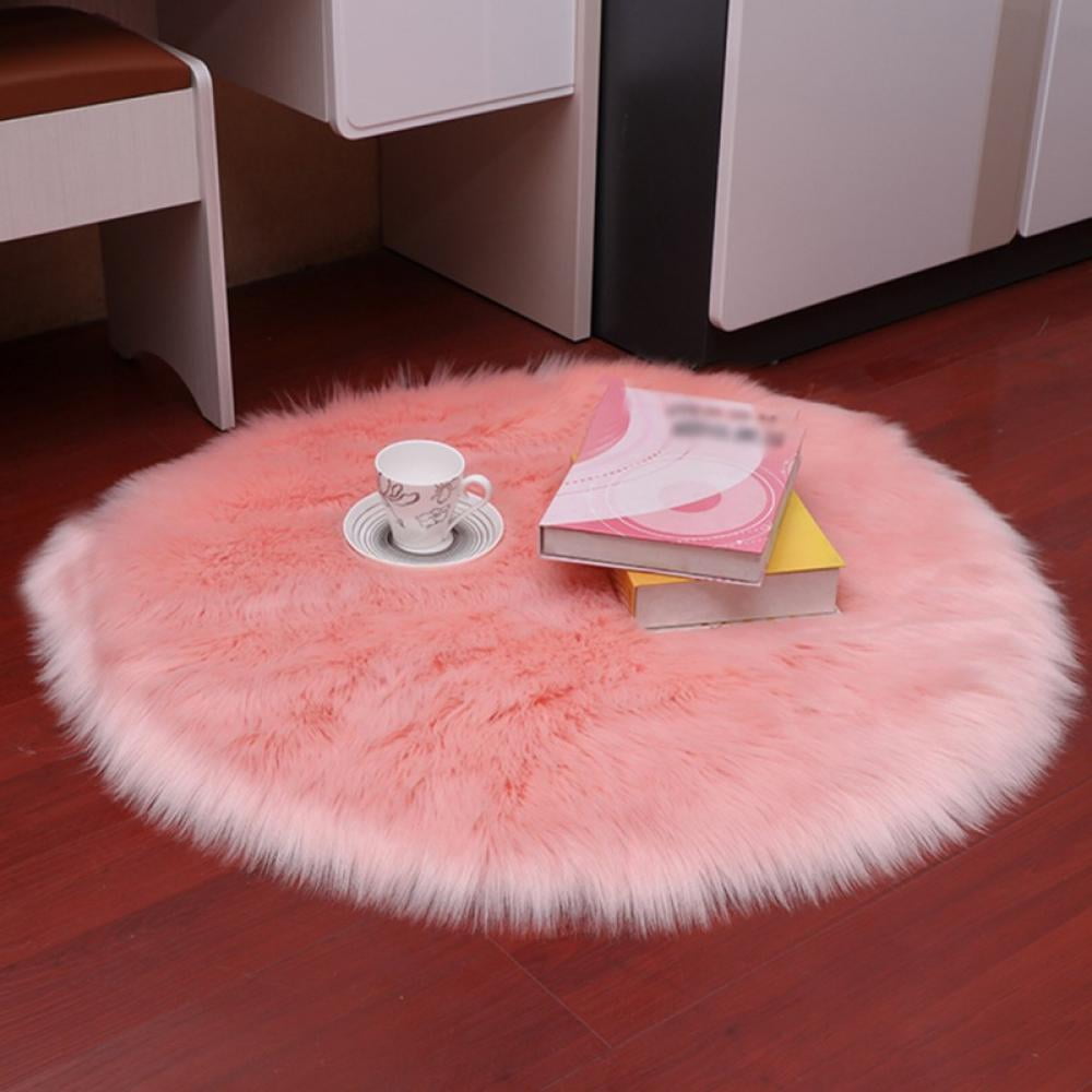 Soft Round Rug,White Circle Rug Fluffy Plush Rug Area Rugs Home Decor ...