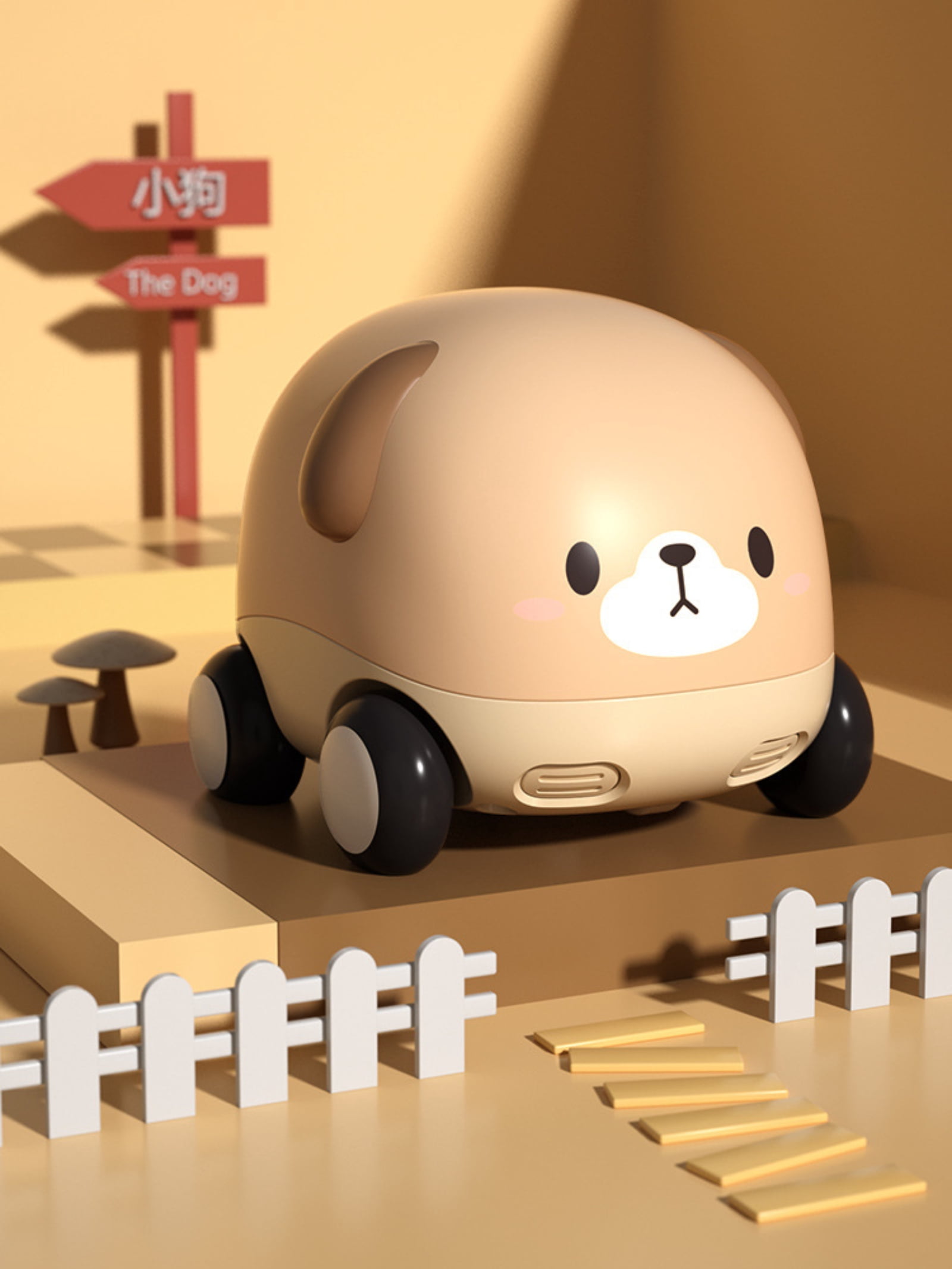 Soft Rubber Cartoon Inertia Sliding Toy Car For Teens/S, Fun Inertial ...