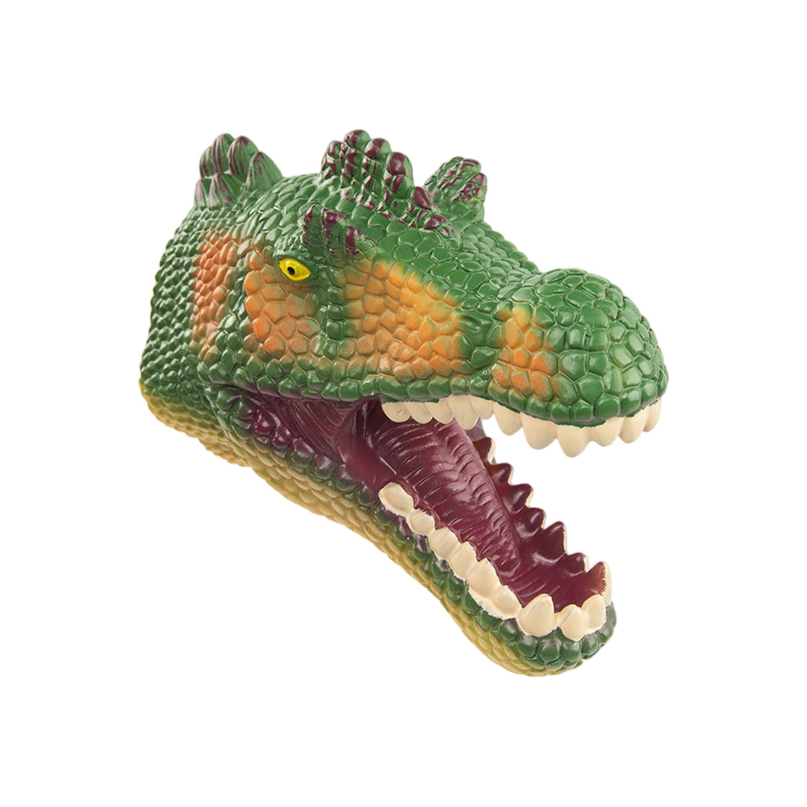 Soft Rubber Dinosaur Puppet Set Dilophosaurus Children Hand Puppet ...