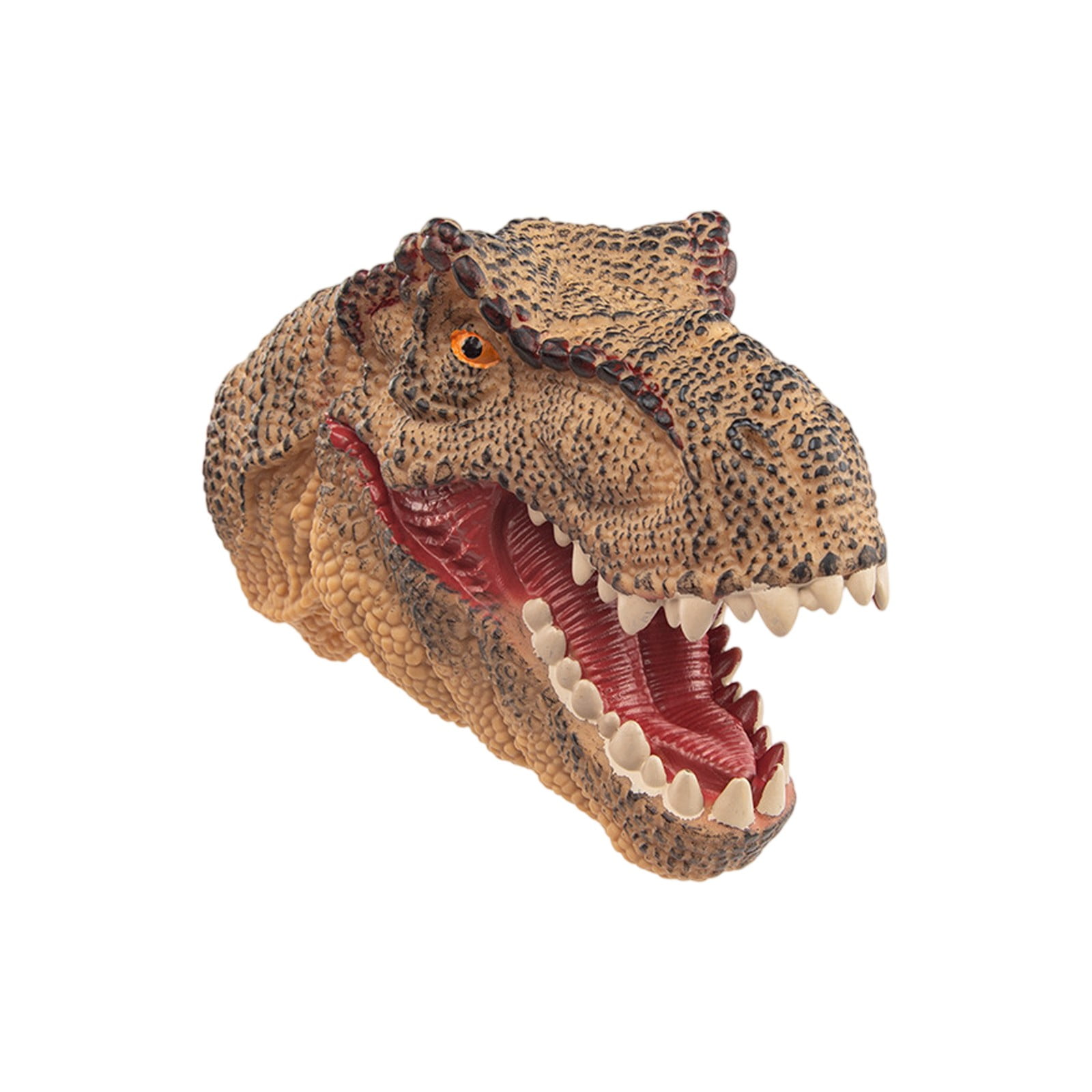 Soft Rubber Dinosaur Puppet Set, Dilophosaurus Hand Glove Animal Model ...