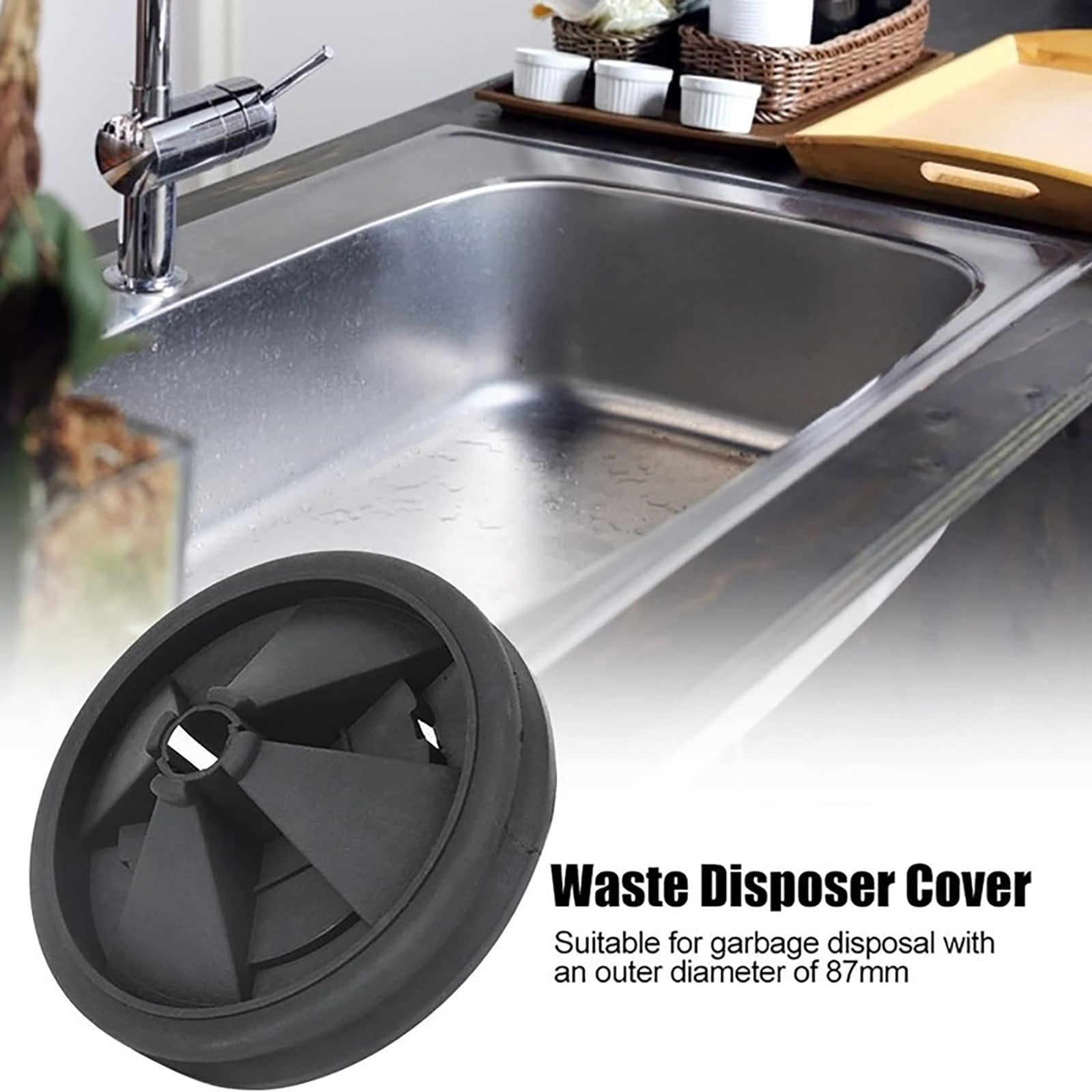 Soft Rubber Guard Silent Food Waste Disposer Adapter with Triple Snap ...