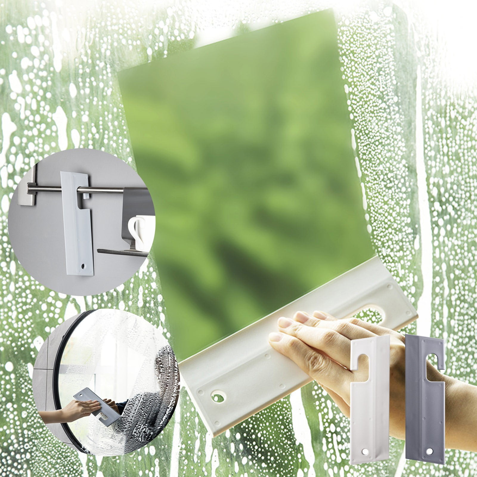 Soft Rubber Silicone Squeegee Wiper Tool for Streak-Free Glass Mirror ...