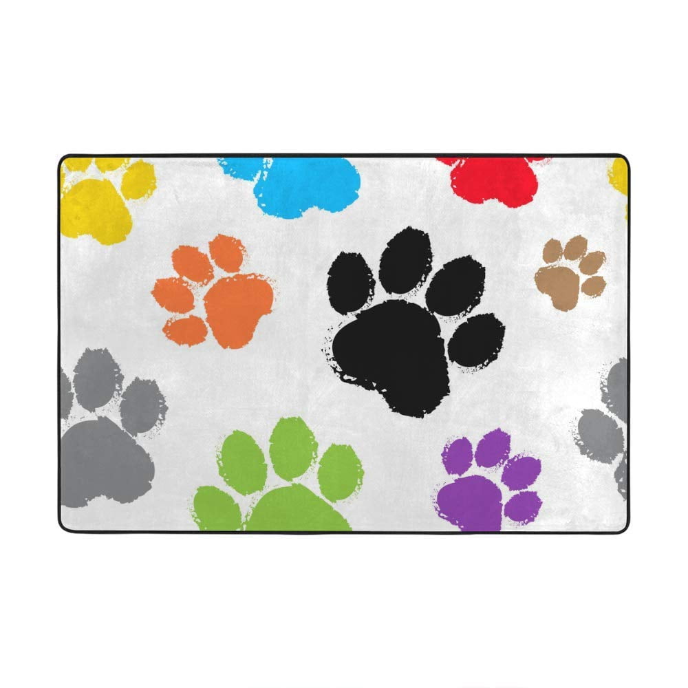 Soft Rug Comfortable Indoor Carpet, Colorful Animal Claws Large Area ...