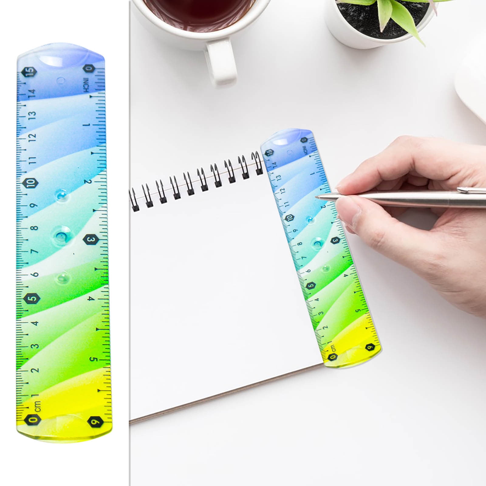Soft Ruler, Colored Plastic, Student Ruler, Flexible Bendable, Drawing ...