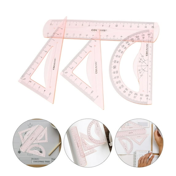 Soft Ruler Precise Measuring Drafting Protractor Tool Office Student ...