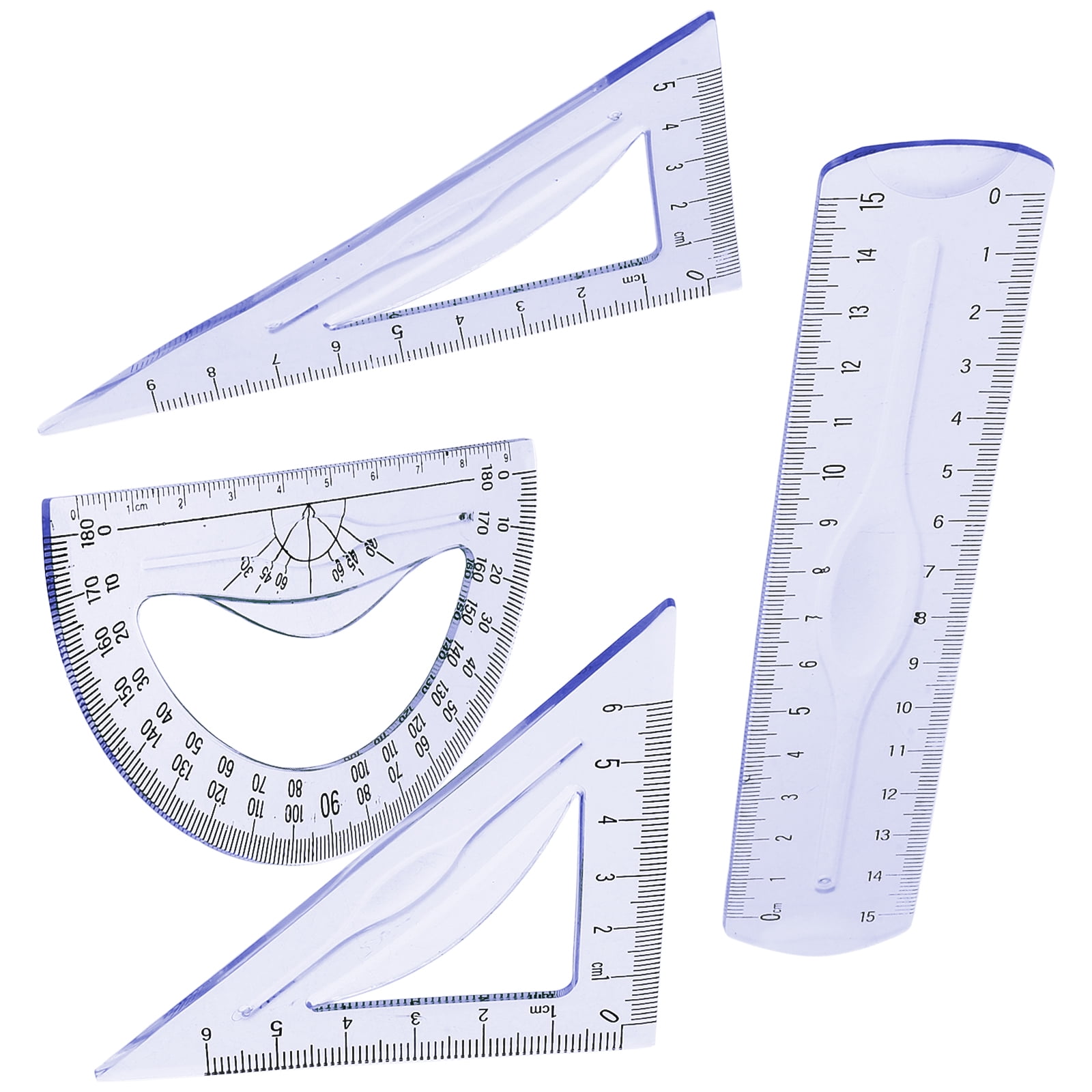 Soft Ruler Protractor for Architectural Scale Plastic Pp Office Student ...