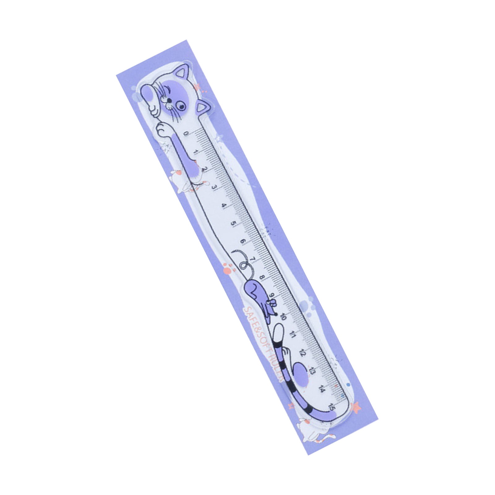 Soft Ruler with Clear Scale Straight Rulers Lovely Cats Ruler Suitable ...