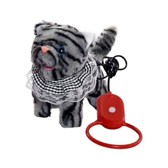 Soft Safe Plush Walking Cats Toy That Meows and Walks Automatically for ...