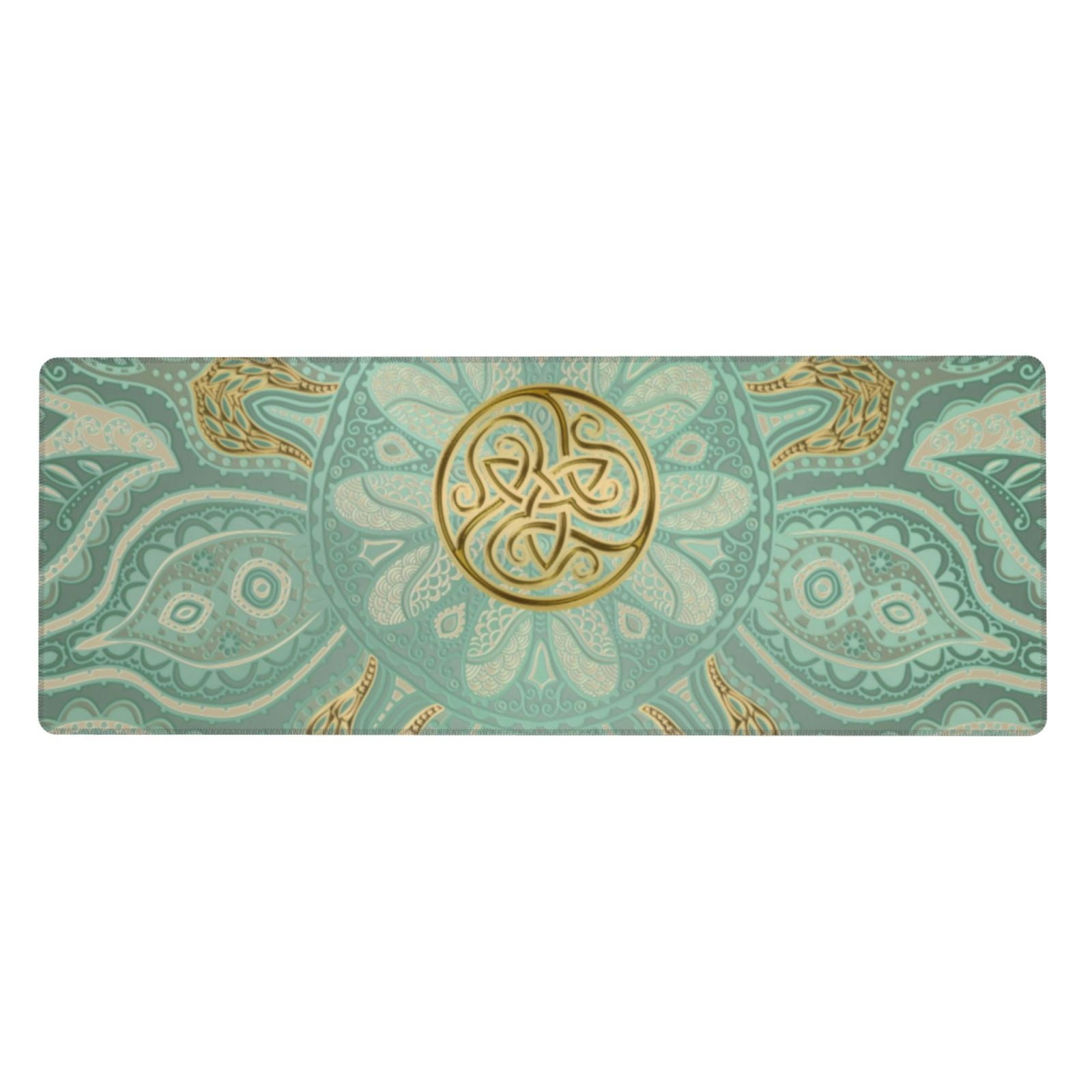 Soft Sage Green And Gold Celtic Mandala Mousepad Large Mouse Pad Desk ...