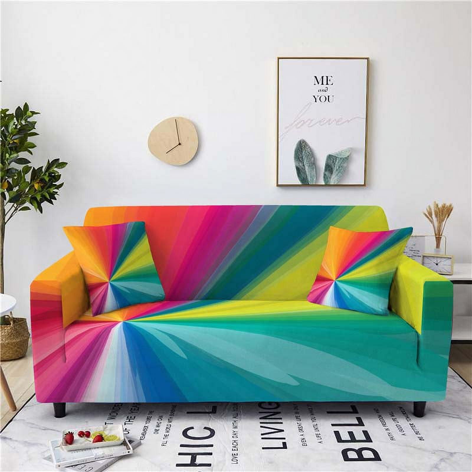 Soft Sanding Dust-proof Elastic Sofa Cover 1/2/3/4 Seat Couch Covers ...