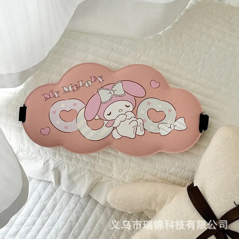 Soft Sanrios Eye Mask Cloud Shaped Hello Kitty Melody Kuromi Memory ...