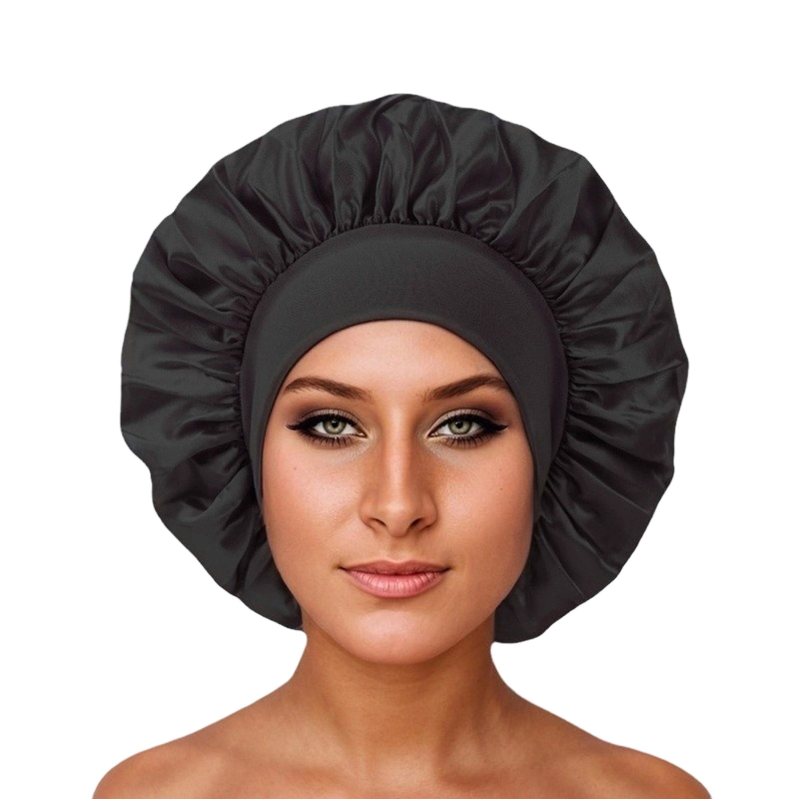 Soft Satins Bonnet for Women Ajustable Elasticity Bands Silk Bonnet for ...