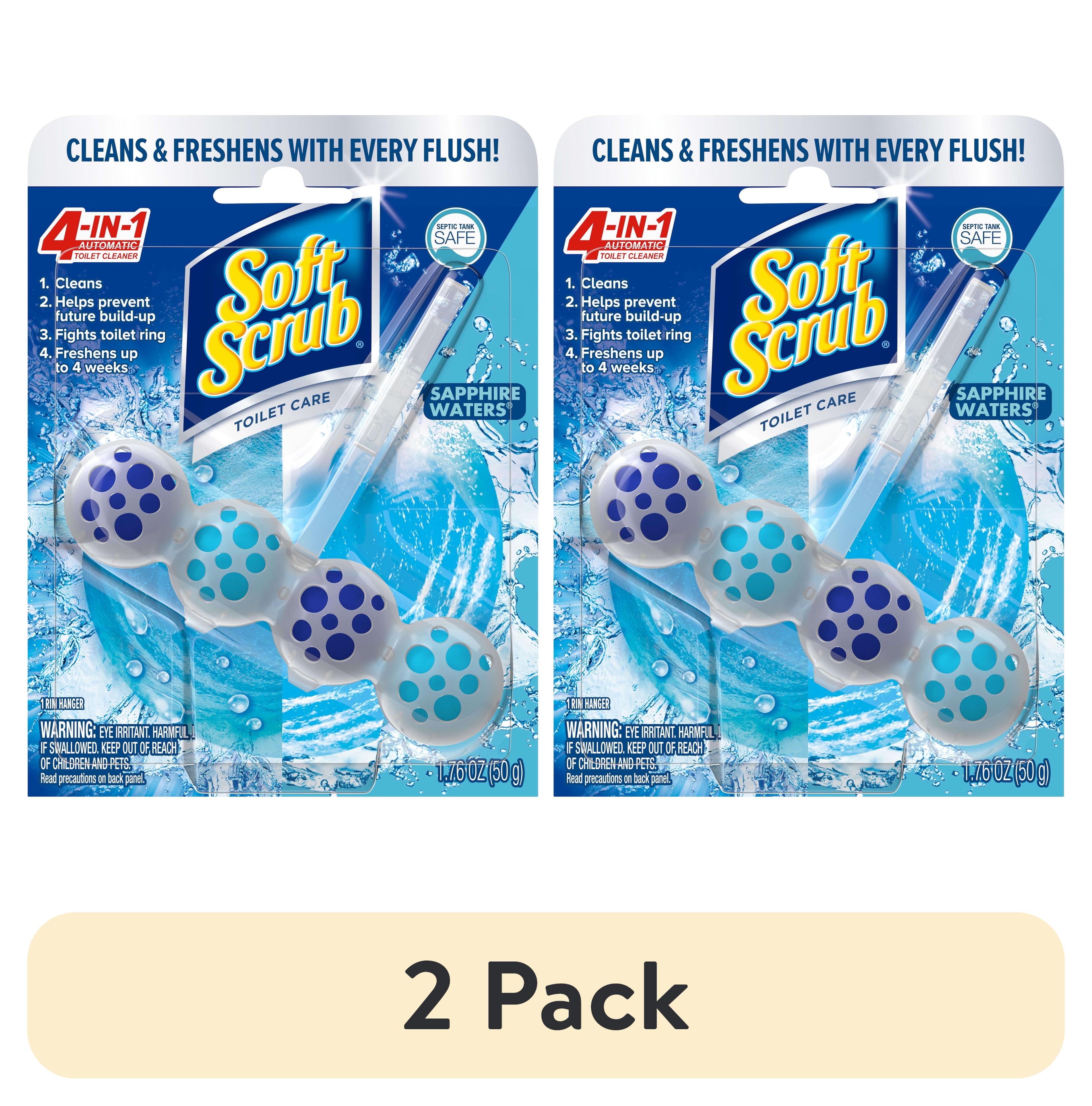 (2 pack) Soft Scrub 4-in-1 Rim Hanger Automatic Toilet Bowl Cleaner ...