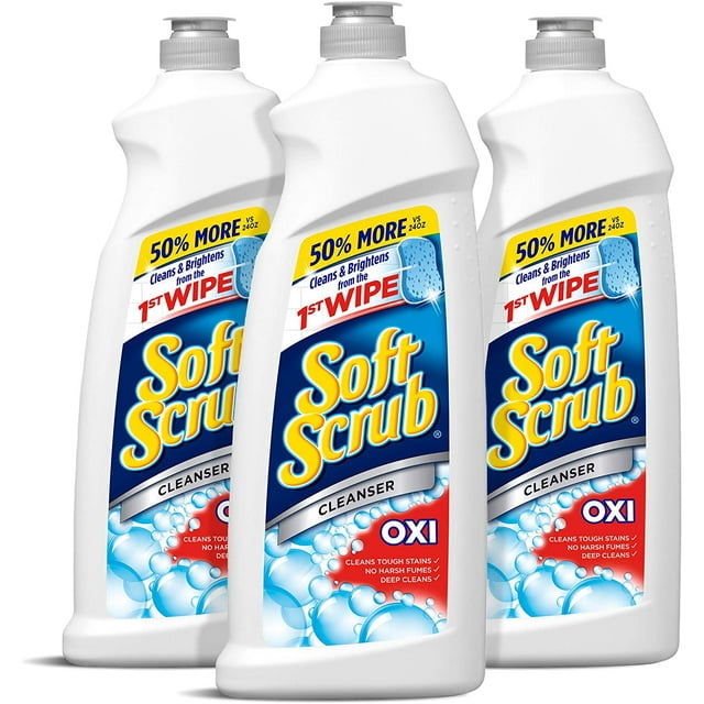Soft Scrub Multi-Surface Kitchen Cleaning Liquid, 24oz, 3 Count ...
