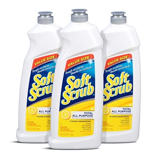 Soft Scrub All Purpose Surface Cleanser, Lemon Scent, 36 Ounce Bottles ...