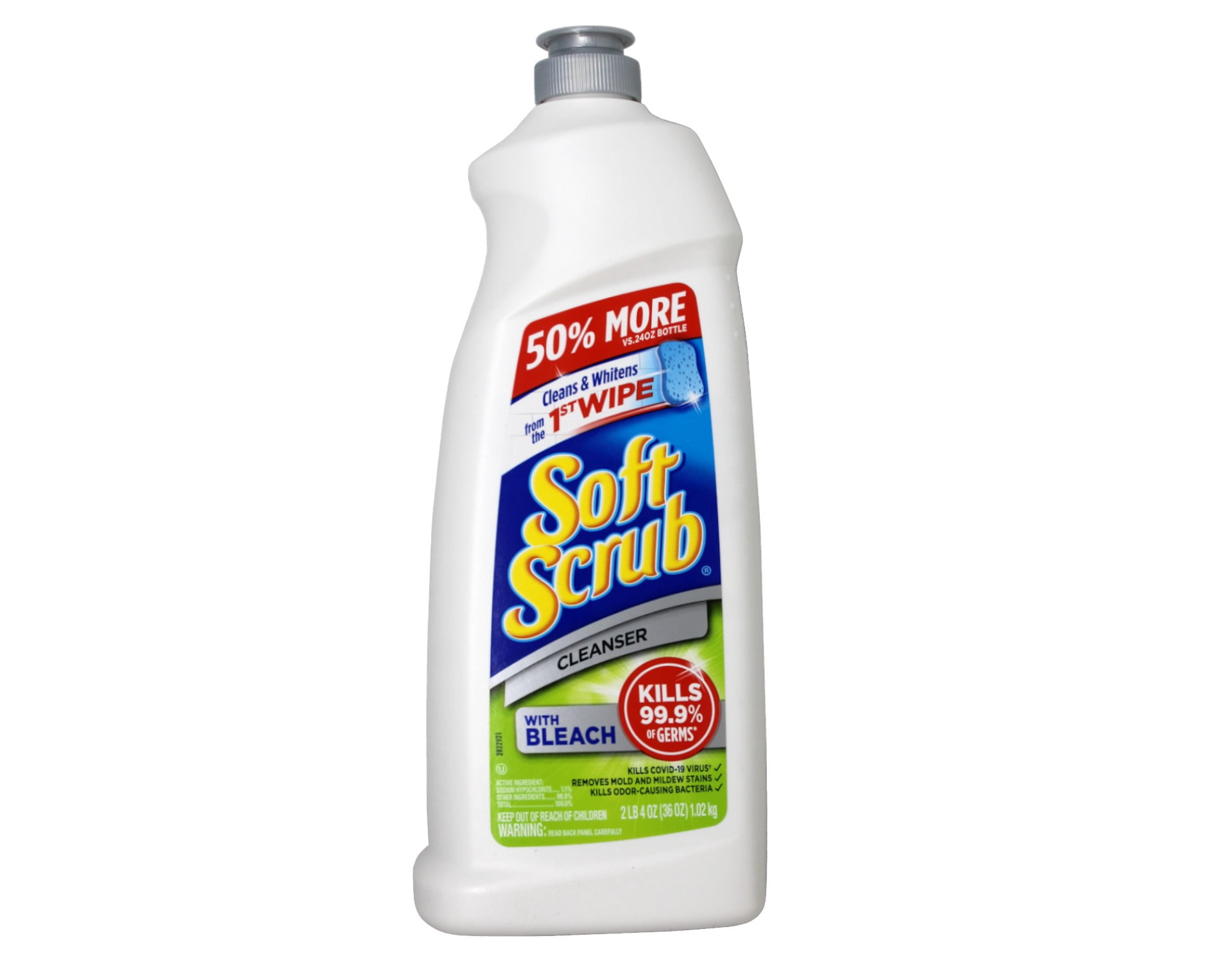 Soft Scrub Cleanser with Bleach, 36 oz - Walmart.com