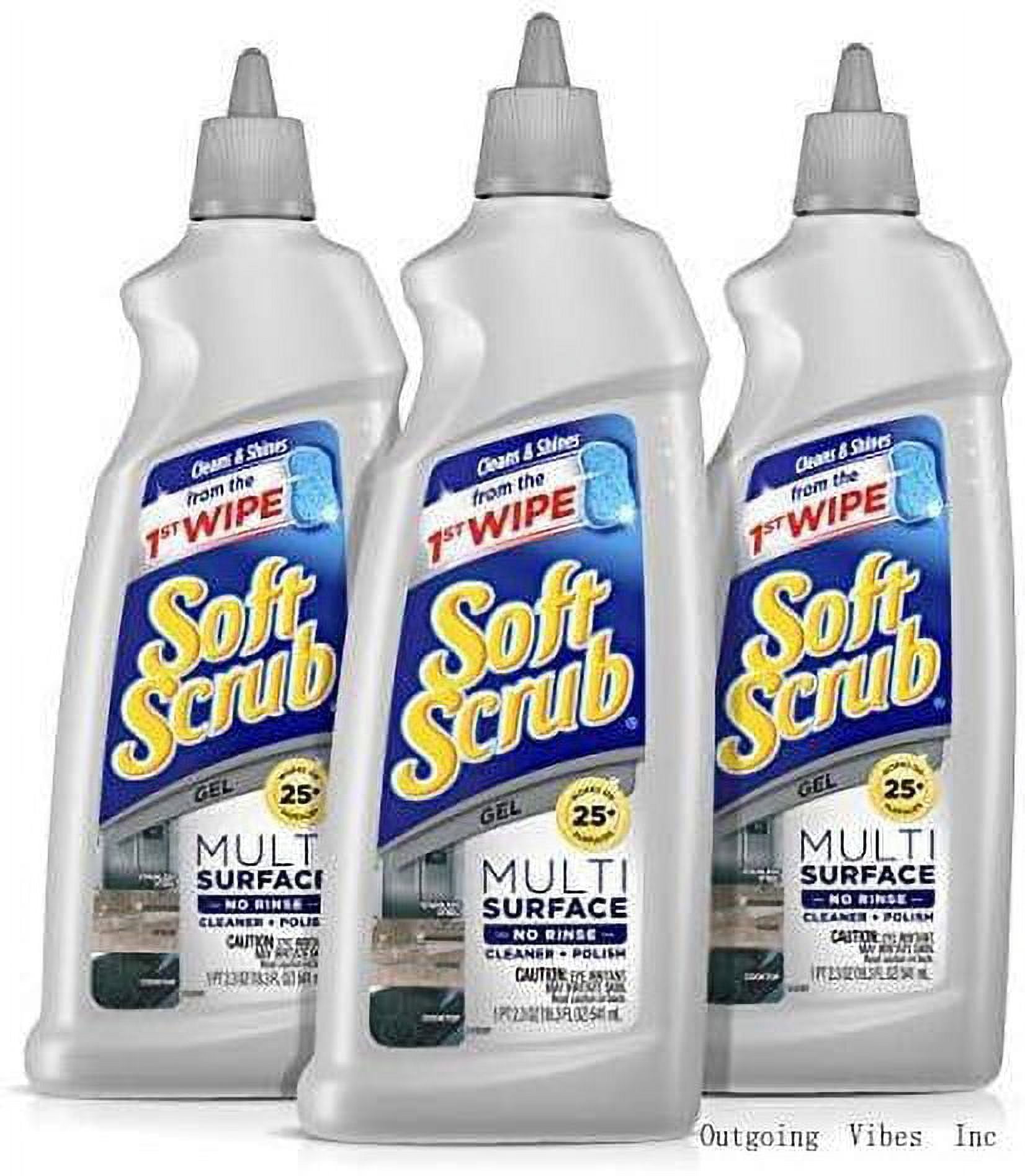 Soft Scrub Gel Cleaner And Polish, Lemon, 18.3 Ounce, 3 Count - Walmart.com