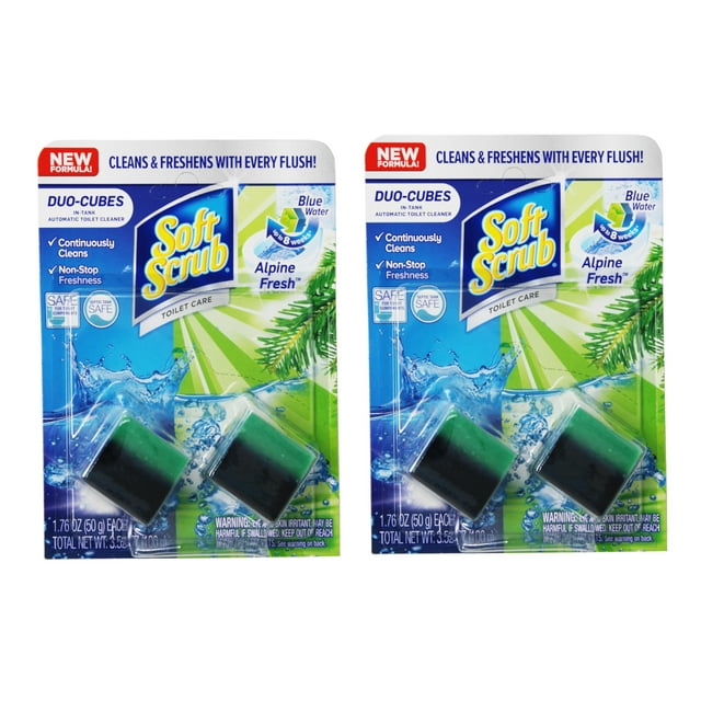 Soft Scrub In-Tank Toilet Cleaner Duo-Cubes, Alpine Fresh, 2 Count - 2 ...