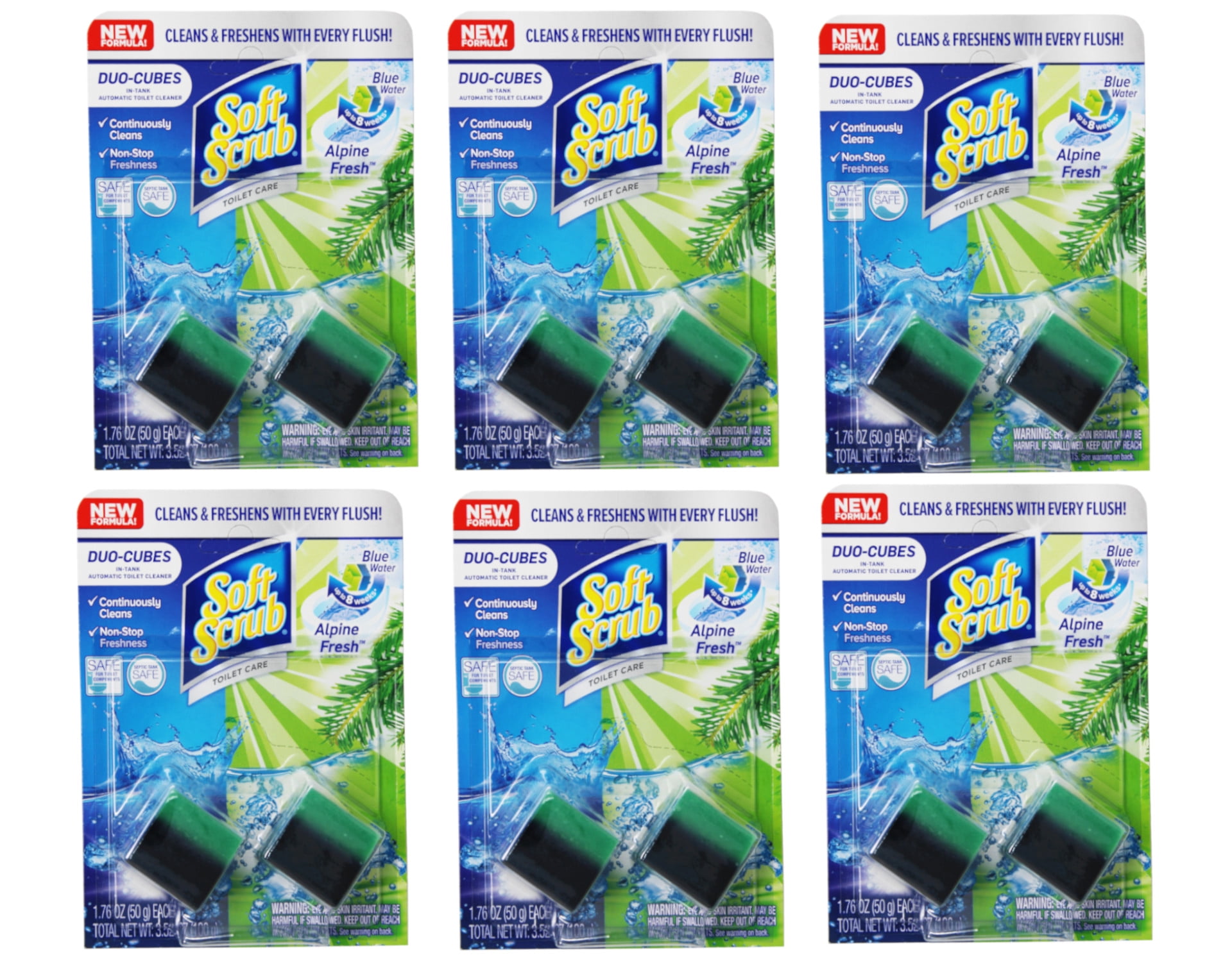 Soft Scrub In-Tank Toilet Cleaner Duo-Cubes, Alpine Fresh, 2 Count - 6 ...