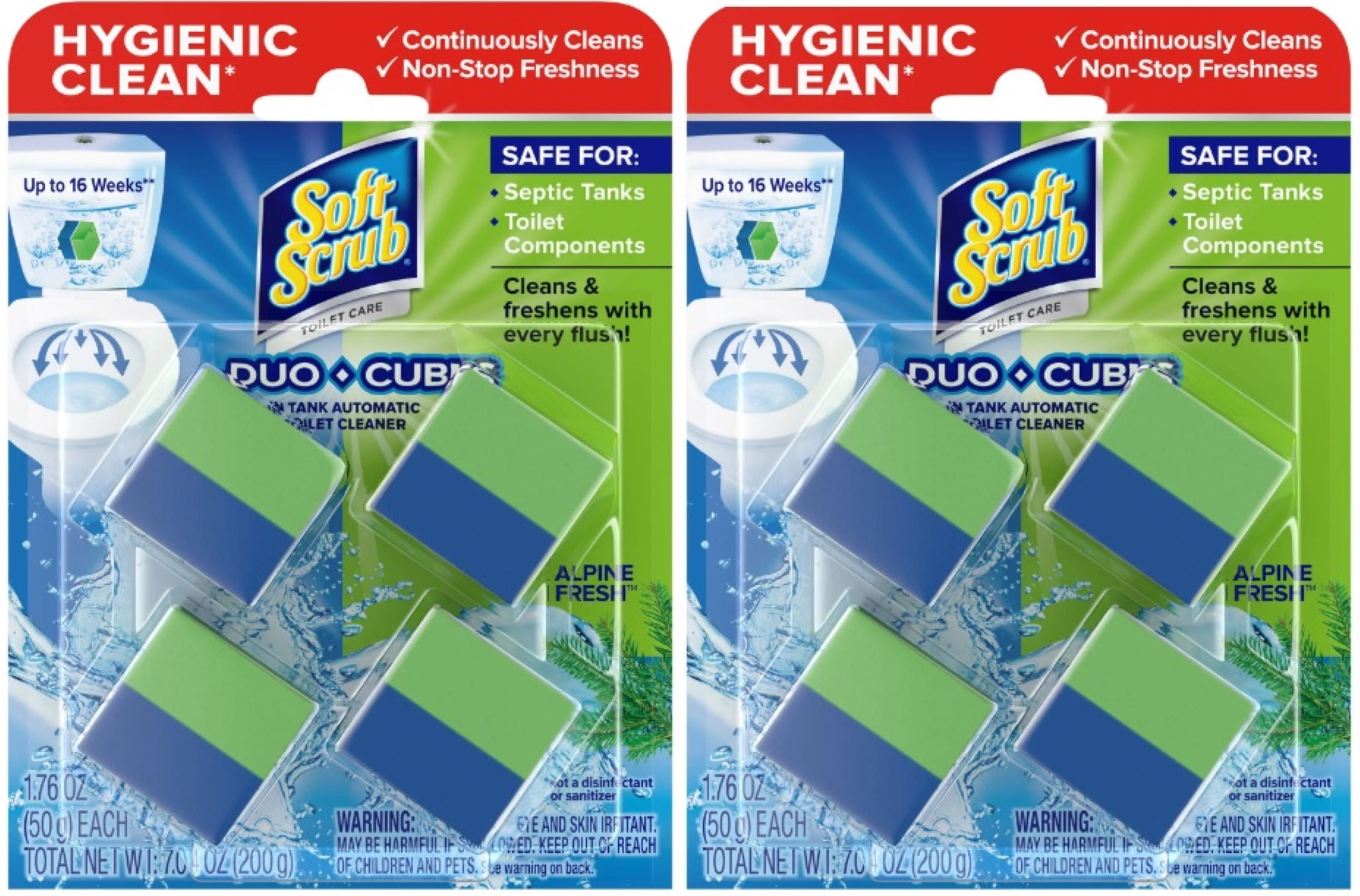 Soft Scrub Bathroom Supplies: Alpine Fresh Duo-Cubes In-Tank Toilet ...