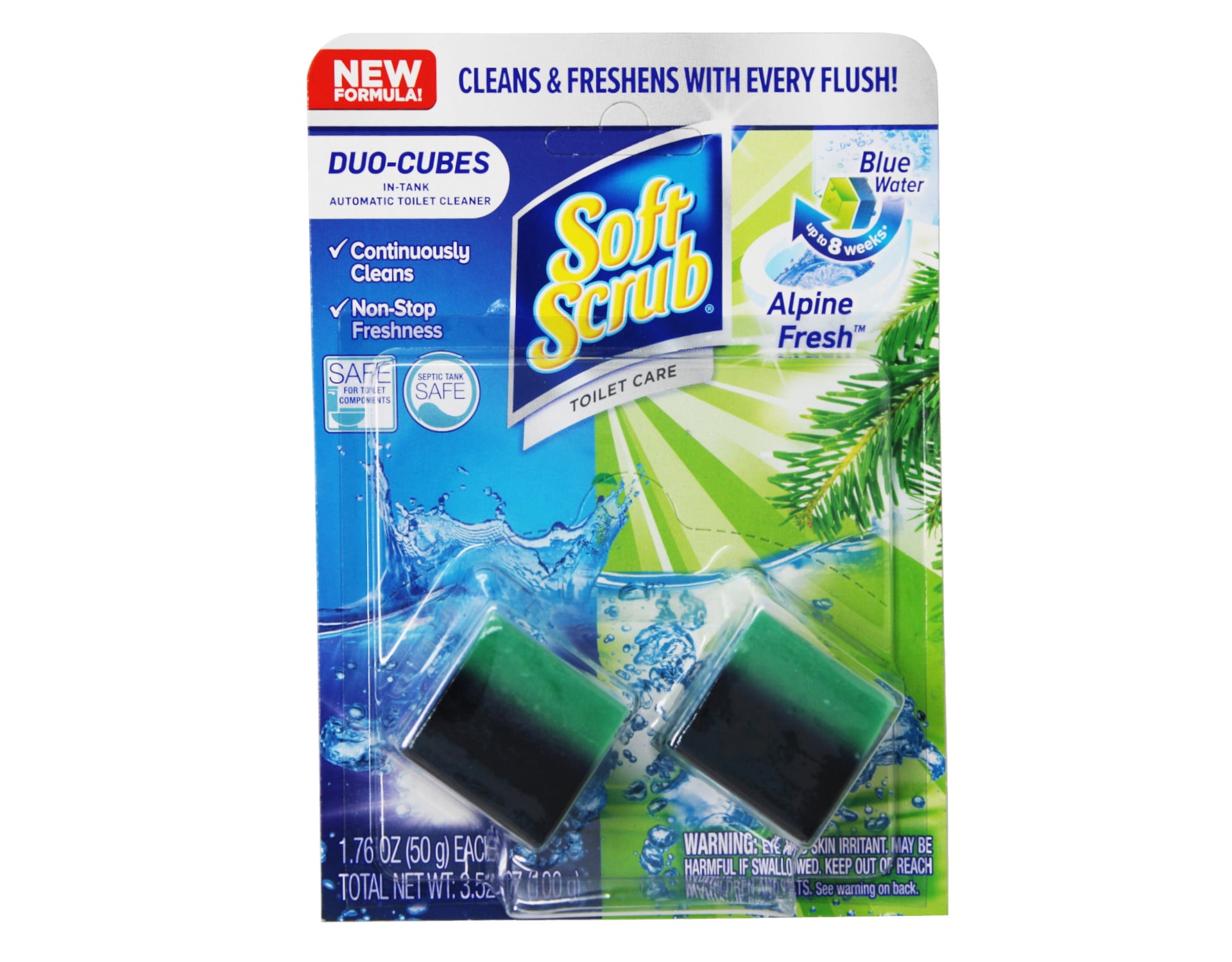 Soft Scrub Toilet Care Duo Cubes, Alpine Fresh, 1.76 oz Each - Walmart.com
