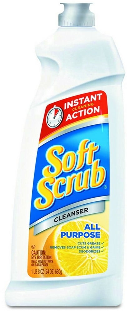 Soft Scrub Bath and Kitchen Cleaner, Lemon Scent, 24 oz, Pack of 3 ...