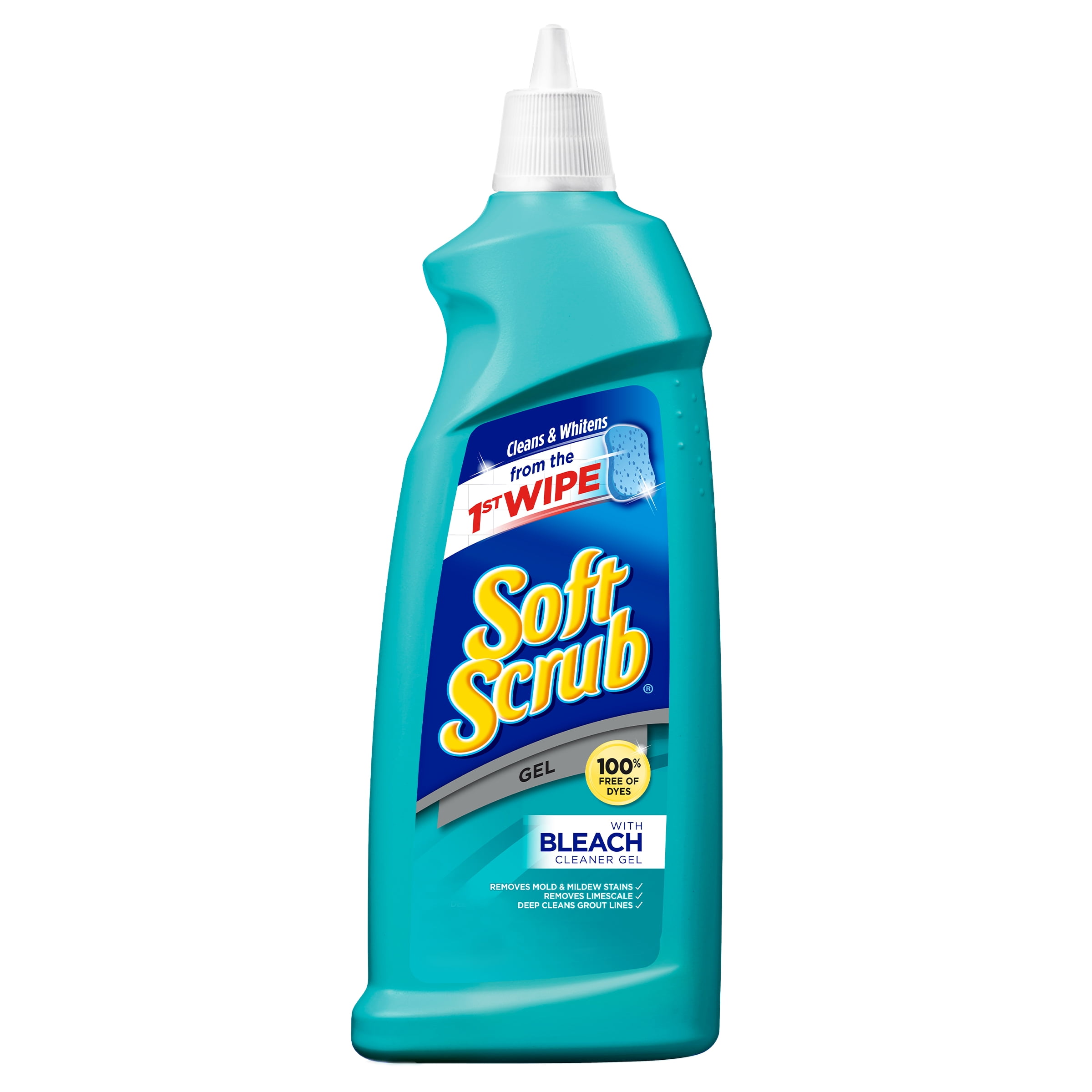 Soft Scrub Bathroom Cleaner Gel with Bleach, 28.6 Fluid Ounces Liquid ...
