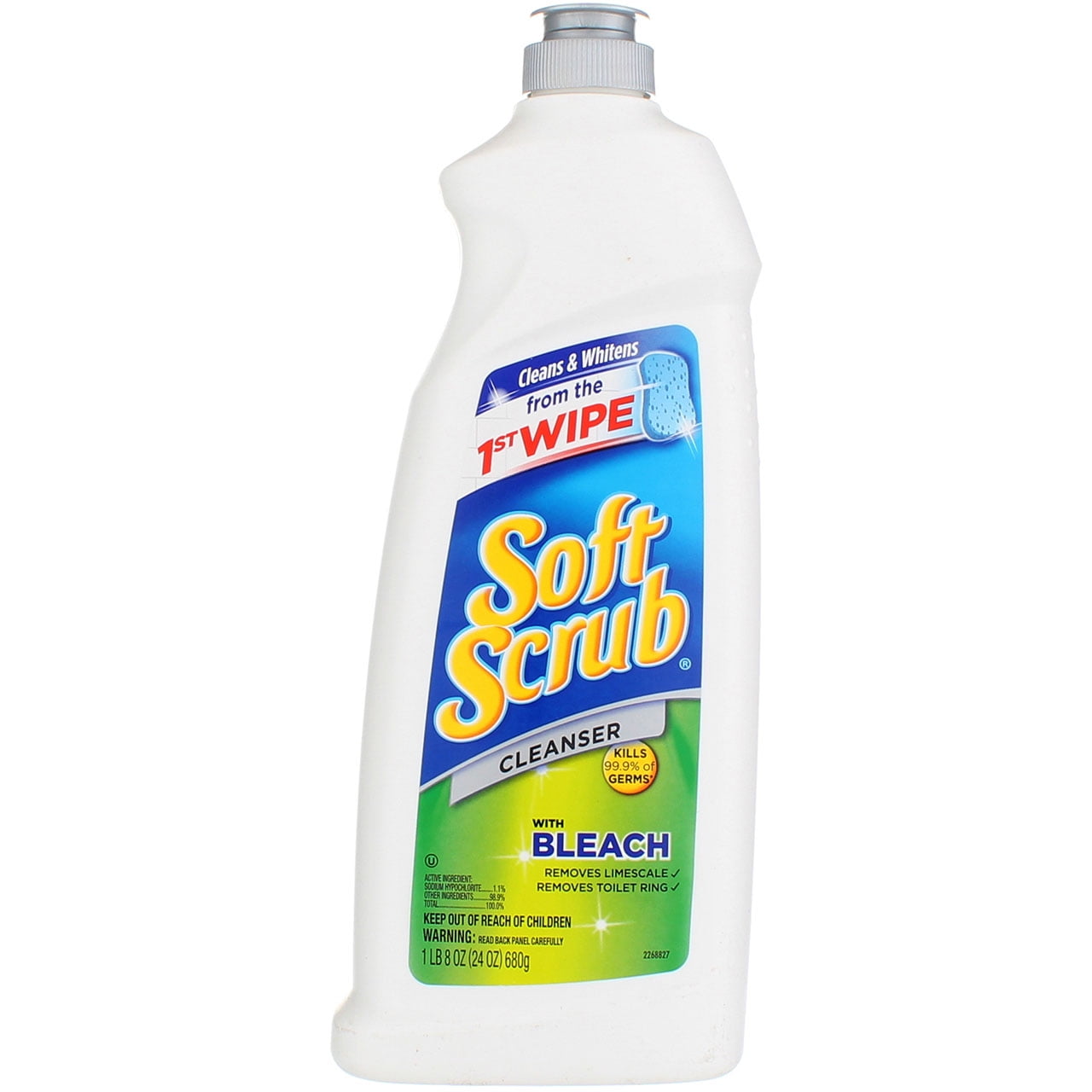 Soft Scrub with Bleach Cleanser Liquid, 24 oz (6 pack) - Walmart.com