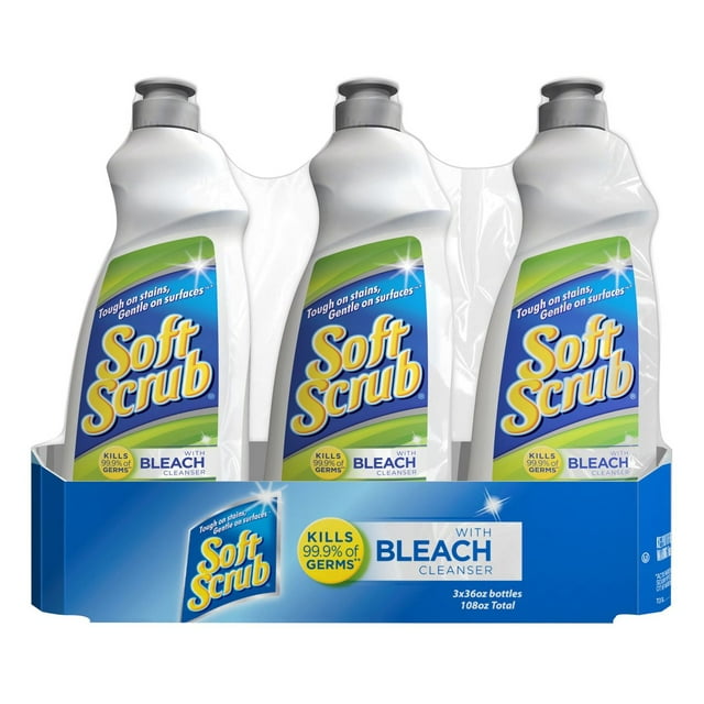 Soft Scrub with Bleach: 36 oz. Disinfectant Cleanser, Tough on Stains ...