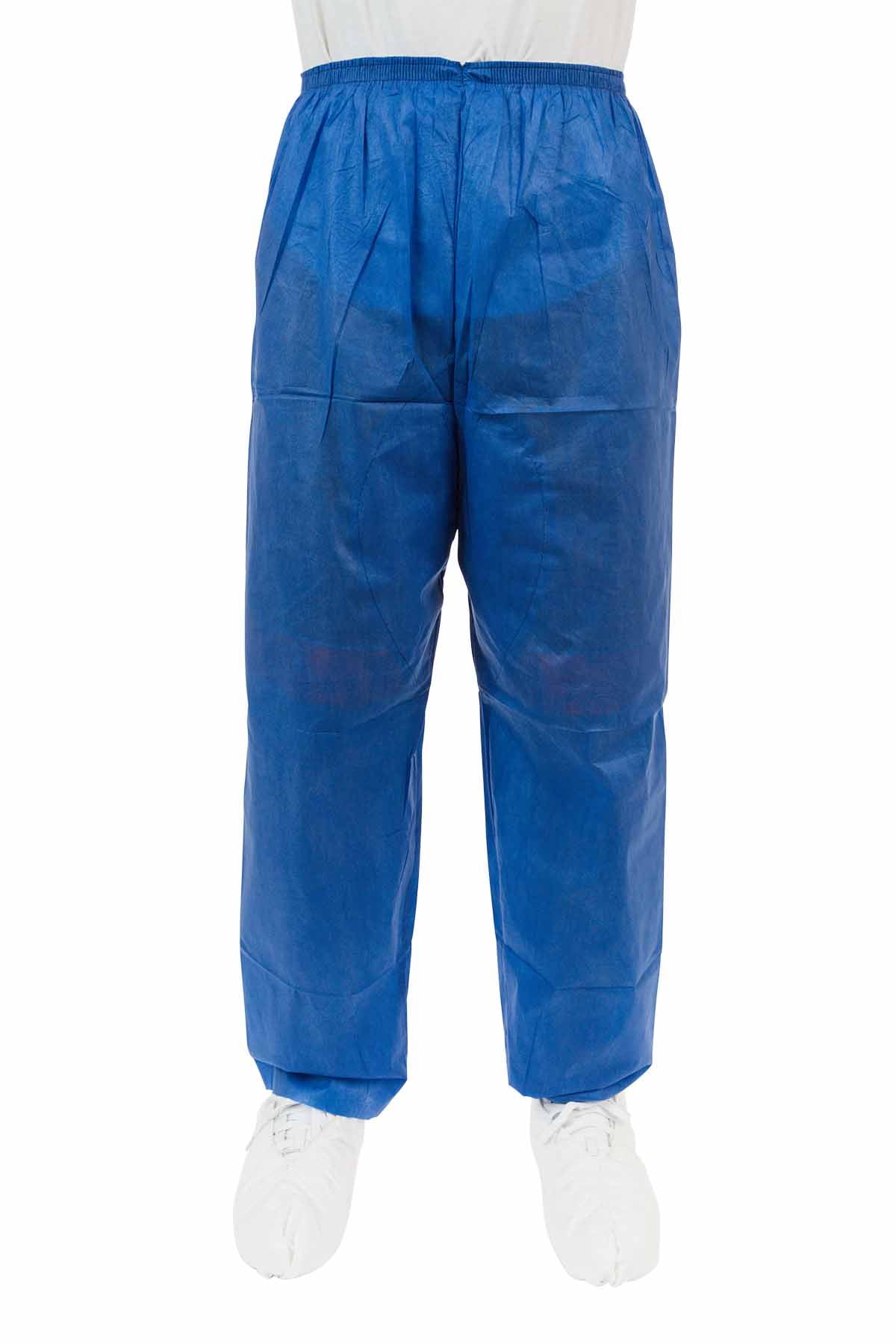 Soft Scrubs™, Denim Blue SMS Soft Scrub Pants, Wide Elastic Waist, Open ...