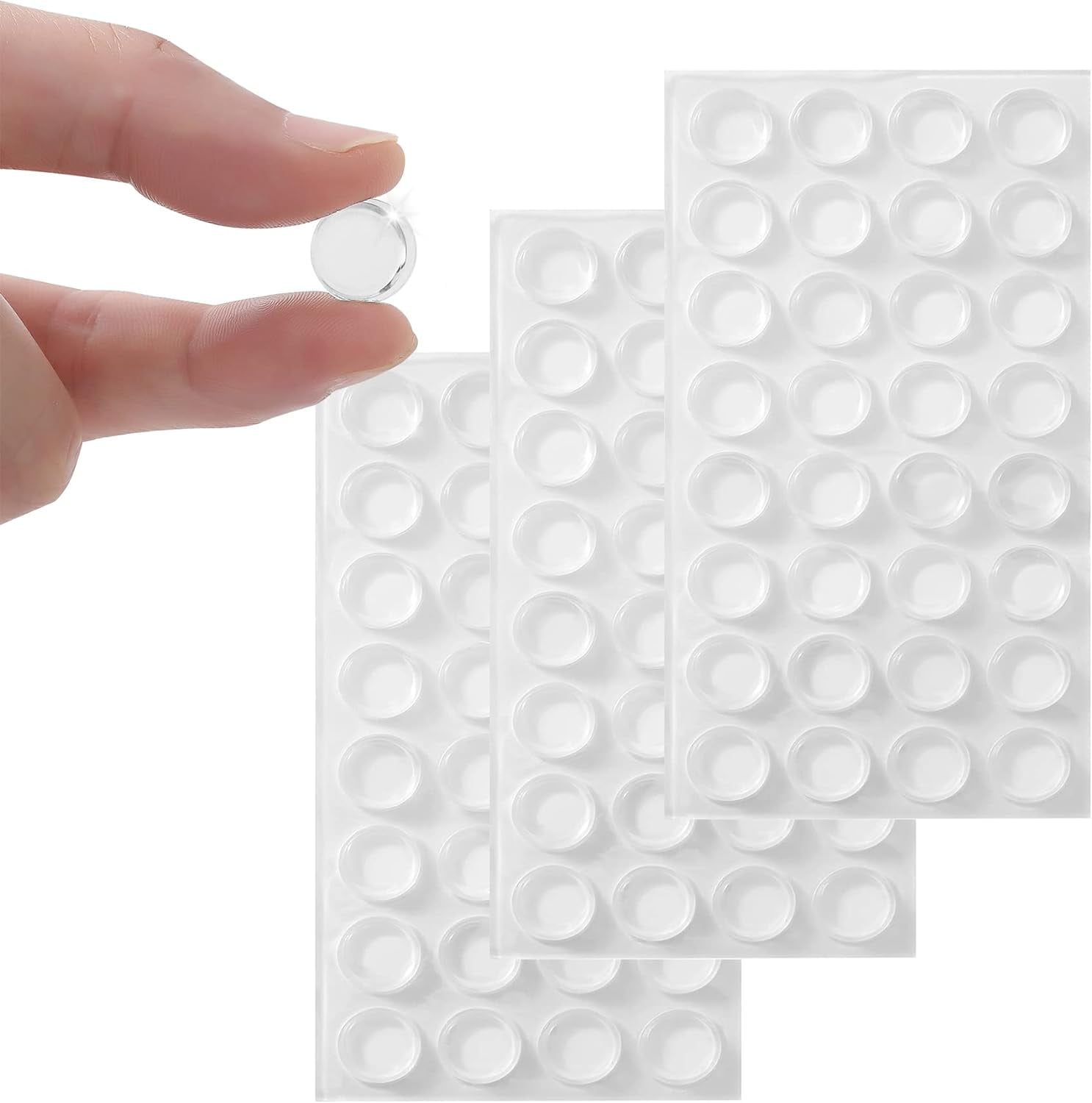 Soft Self-Adhesive Clear Rubber Bumpers for Cabinets - Prevent Slamming ...