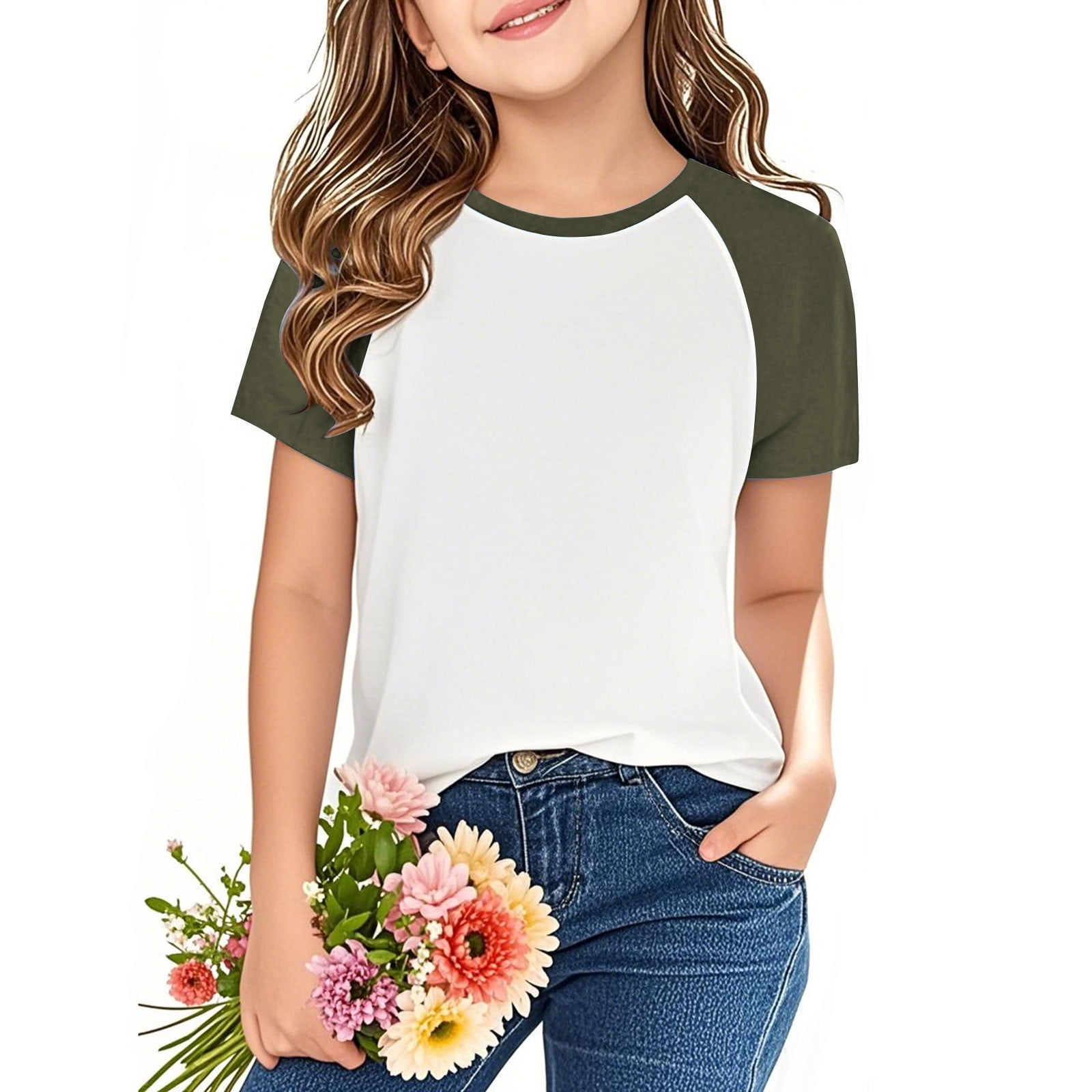 Soft Shirts for Girls Sweet and Cute 2026 Summer Toddler Kids Fashion ...