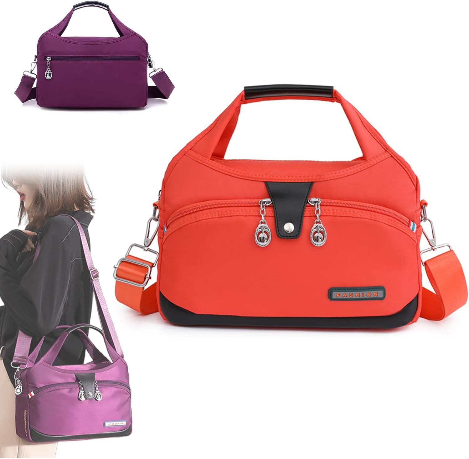 Soft Side Lightweight Underseat Tote Bag, Blaciokamith Multi-pocket ...