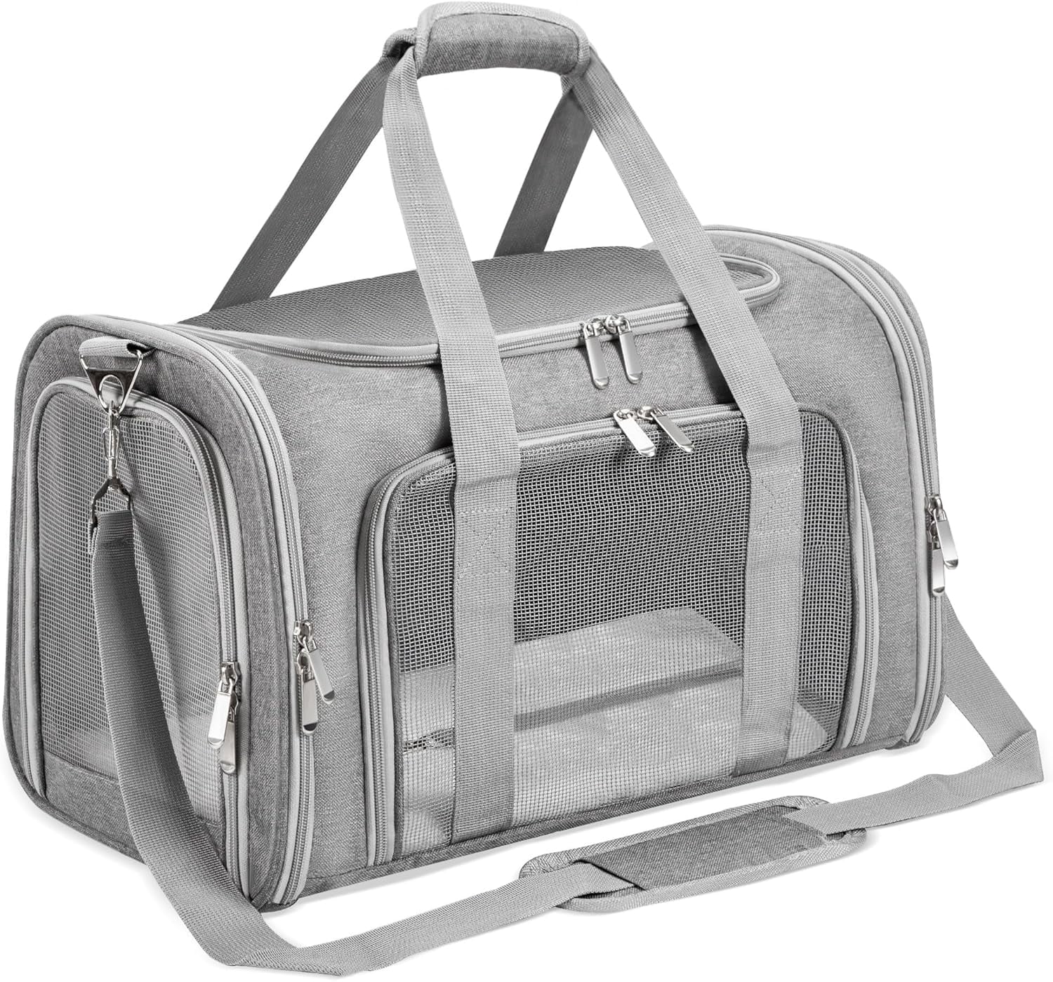 Soft-Sided Cat/Dog/Pet Carrier, Collapsible Pets Travel Carriers for ...