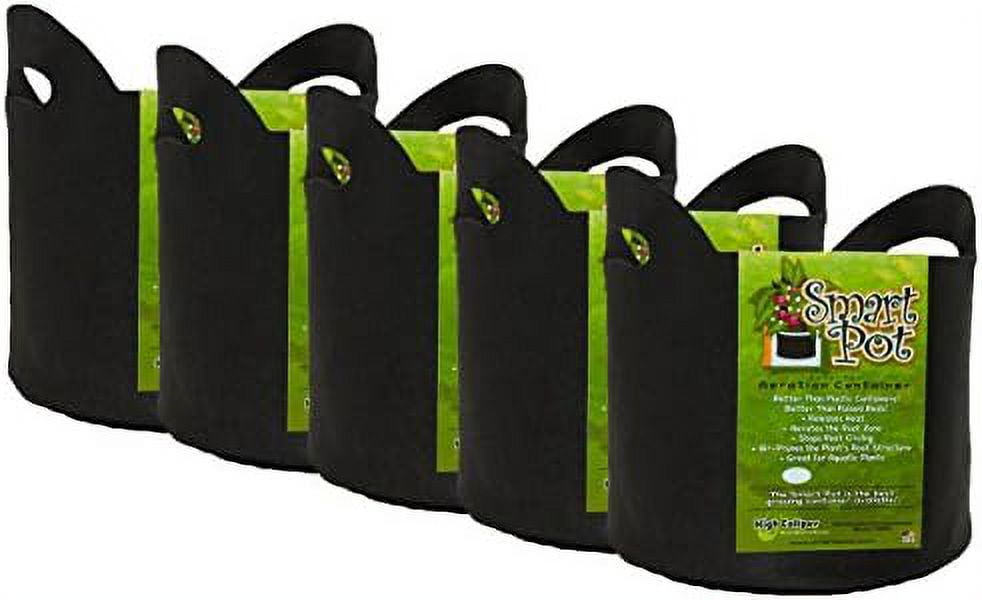 Soft-Sided Fabric Garden Plant Container Aeration Planter Pots with Cut ...
