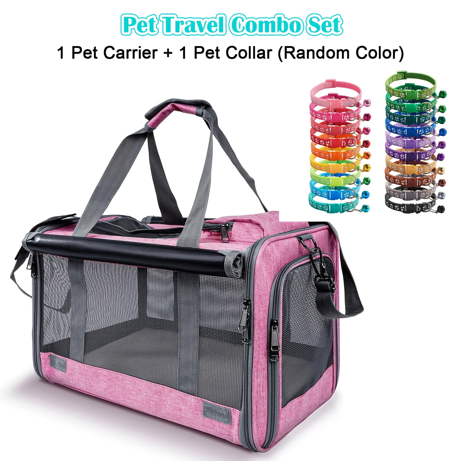 Soft-Sided Pet Carrier for Large Cats & Small Dogs, Airline Approved ...
