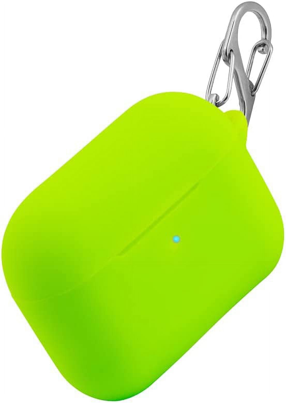 Soft Silicone AirPods Pro Case - Neon Green | Shockproof, 360 ...