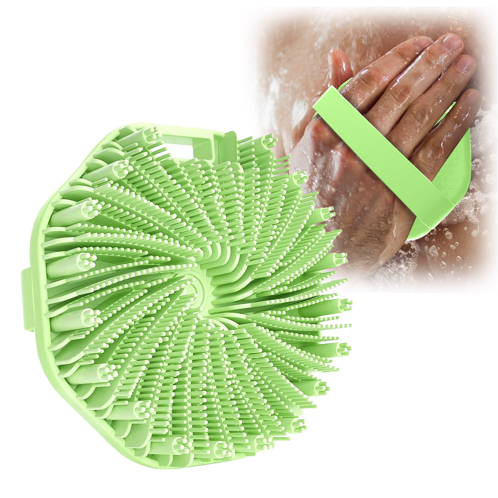 Soft Silicone Body Scrubber Silicone Body Shower, Silicone Loofah 2 in ...