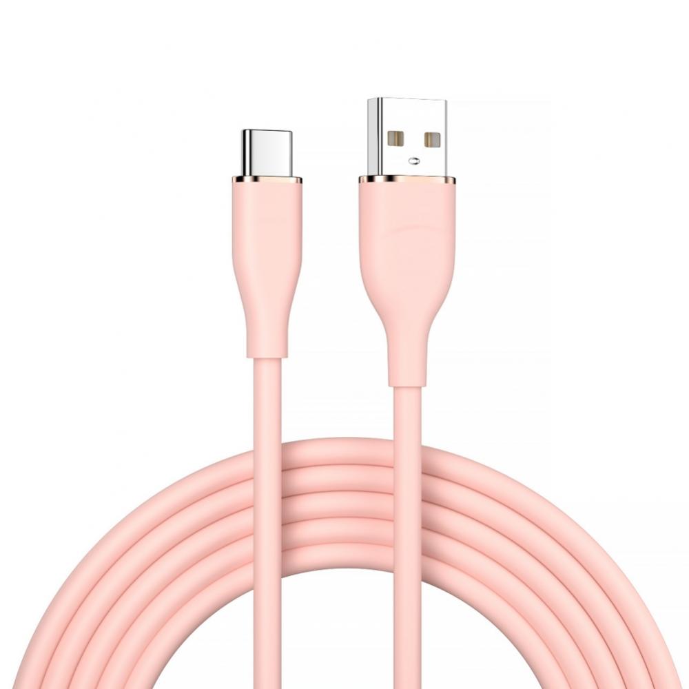 Soft Silicone Cable USB-A to USB-C Cable Supports Quick Charge, 6A for ...