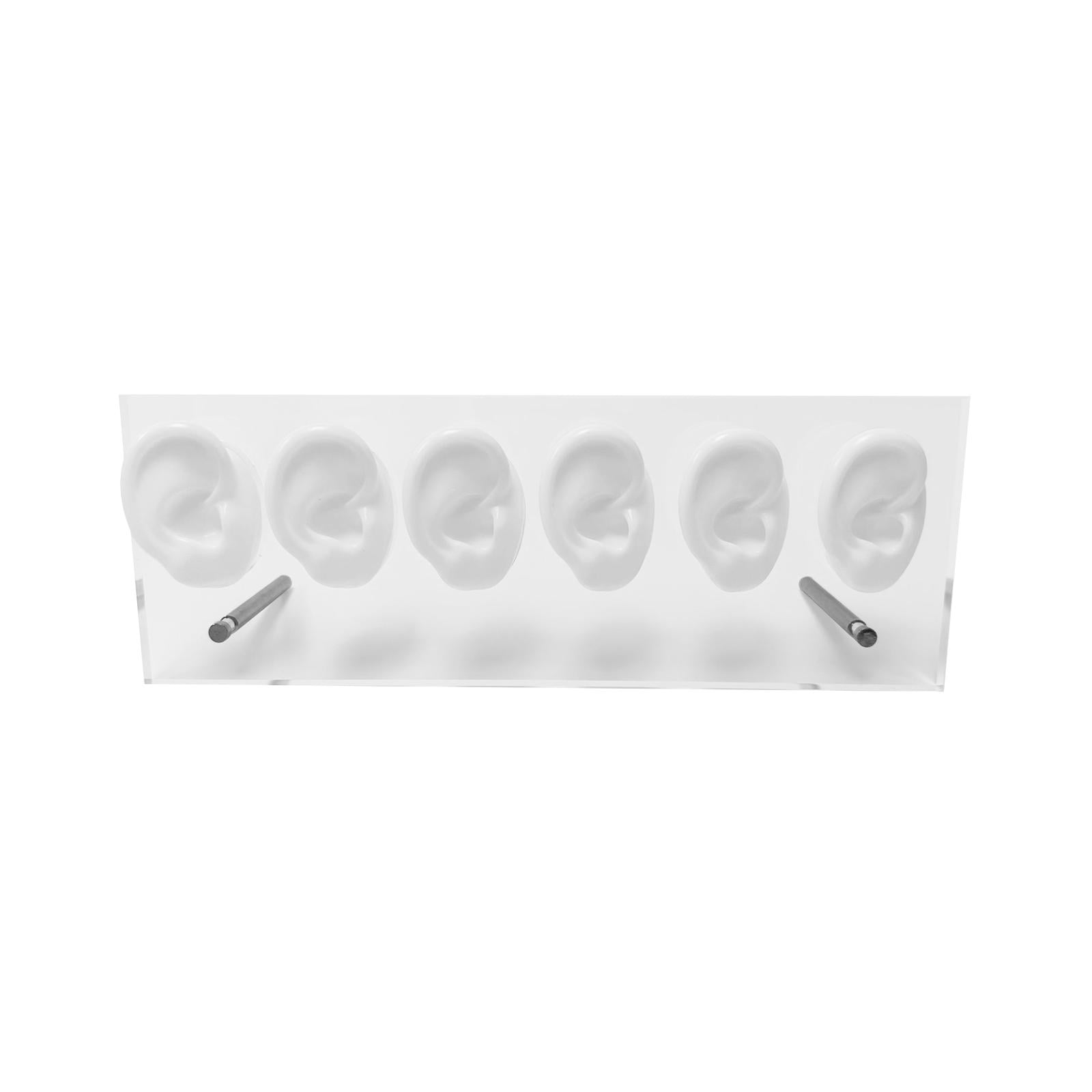 Soft Silicone Ear Models Organizer Photography Props Earring Display ...