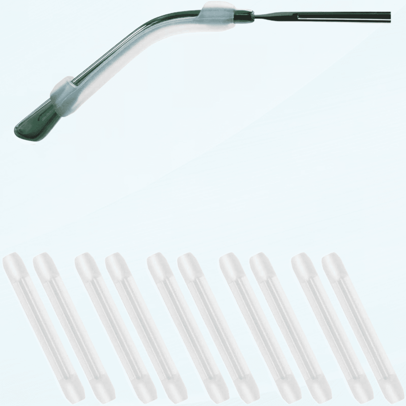 Soft Silicone Eyeglasses Temple Tips Sleeve Retainer,Anti-Slip Elastic ...