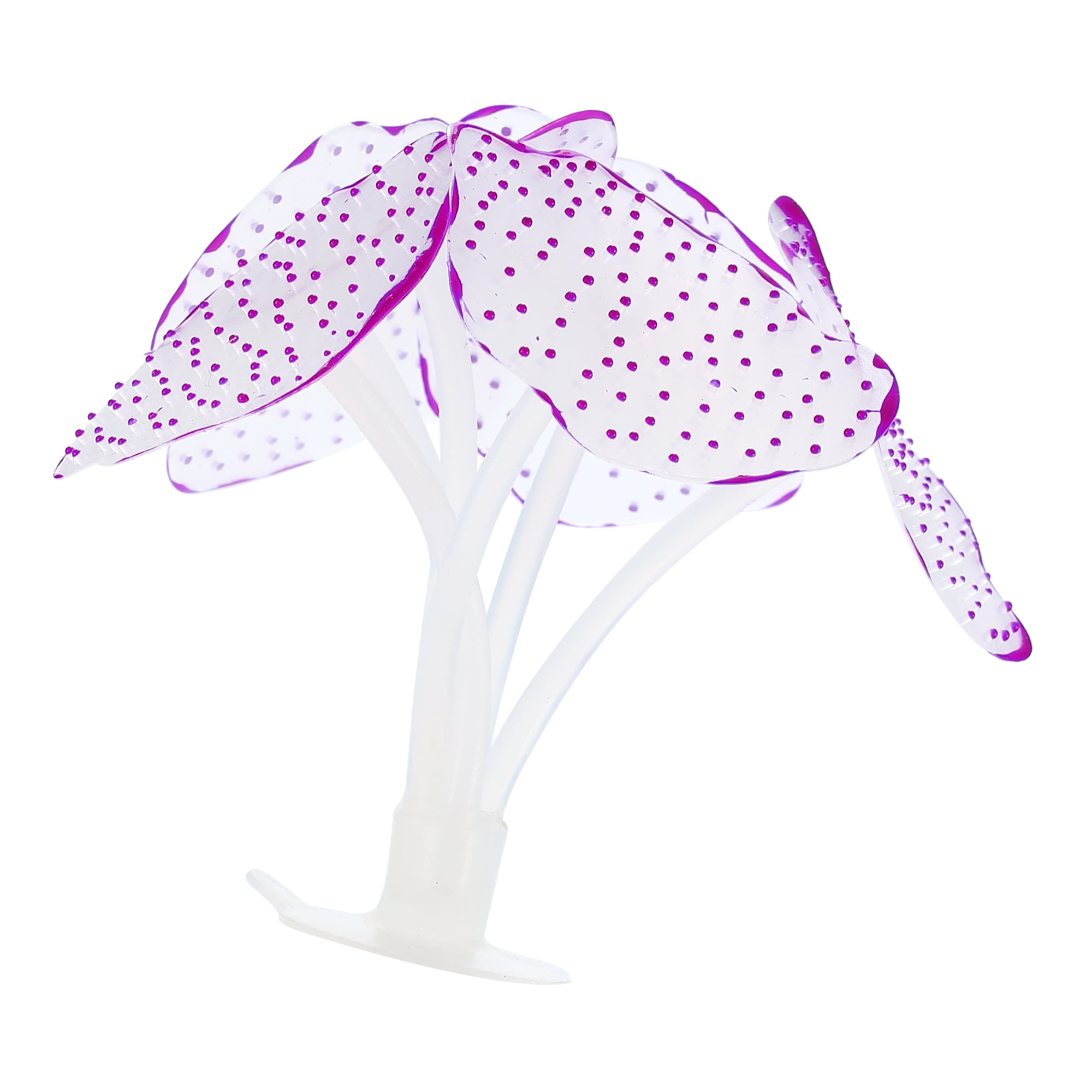 Soft Silicone Glowing Aquarium Simulation Coral with Sucker Aquatic ...