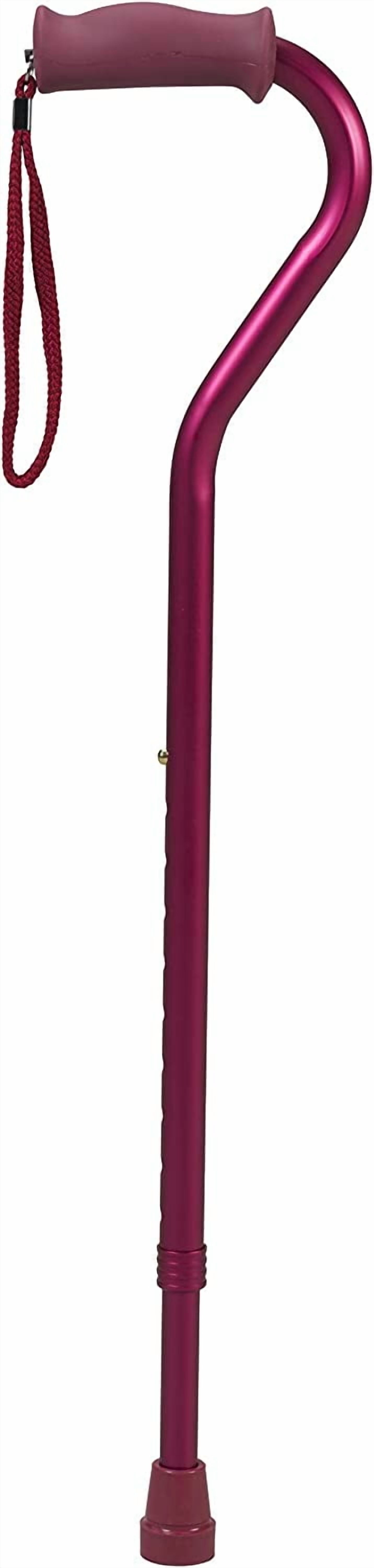 Soft Silicone Handle Offset Adjustable Cane - Walmart.com