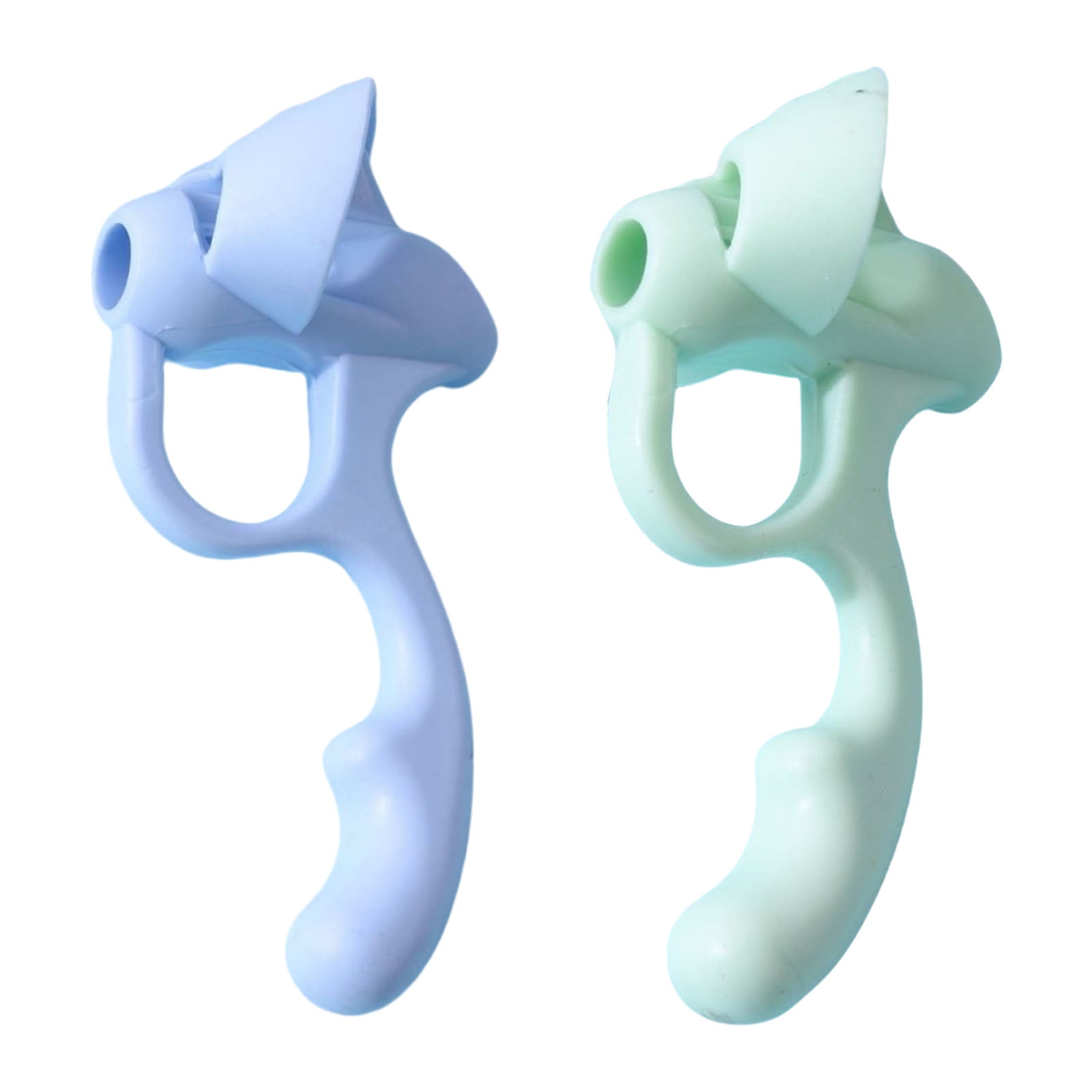 Soft Silicone Pen Grip Writing Aid Gripper Ergonomic Five Finger Pens ...