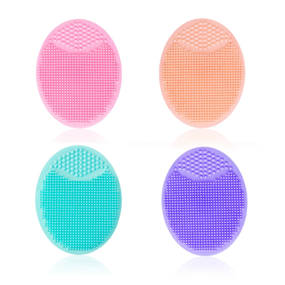 Soft Silicone Scrubbies Facial Cleansing Pad Face Exfoliator Face Scrub ...